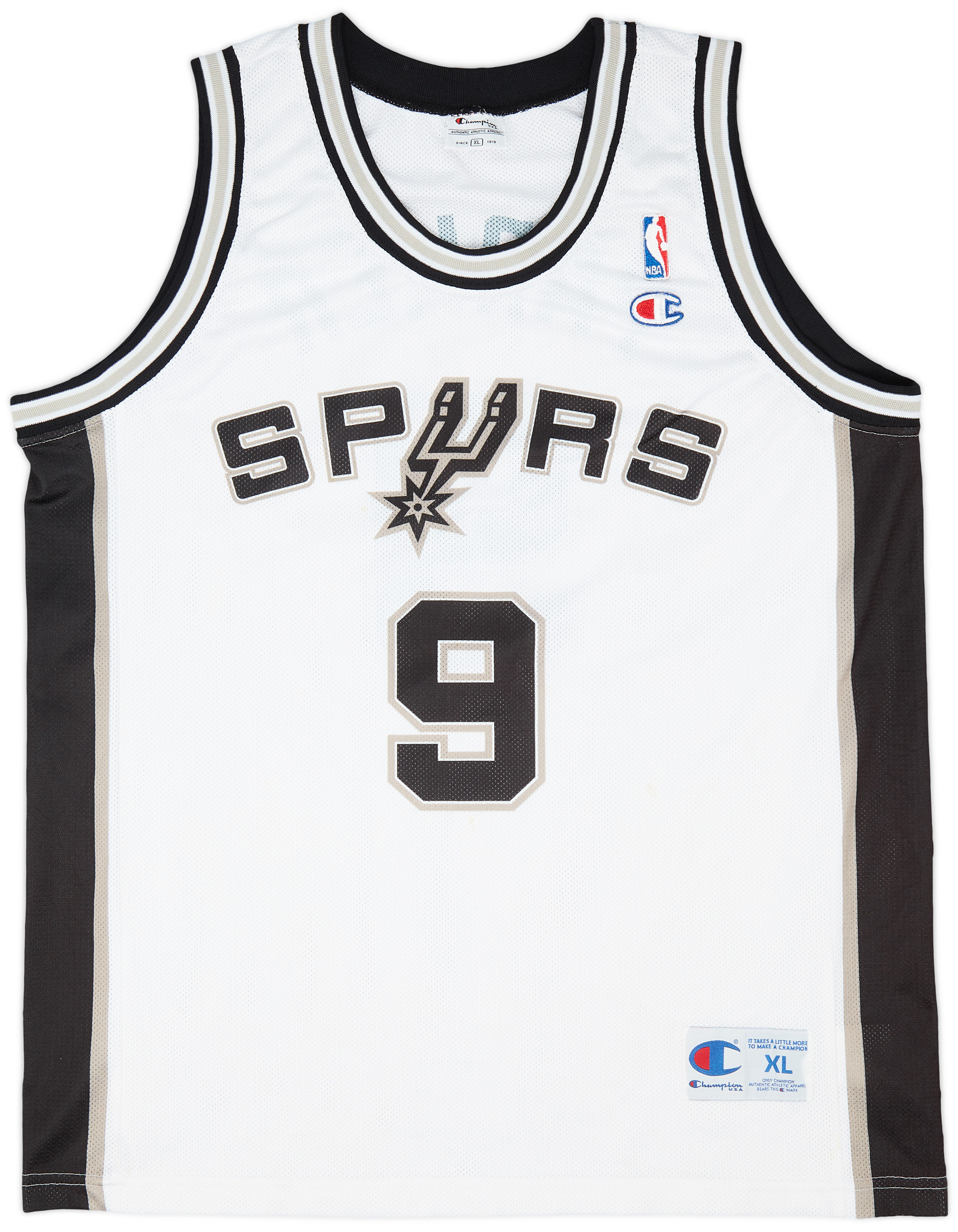 2002-10 San Antonio Spurs Parker #9 Champion Home Jersey (Very Good) XL