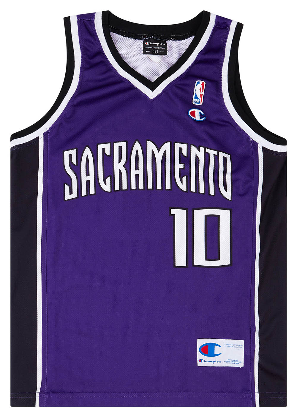 2002-08 Sacramento Kings Bibby #10 Champion Away Jersey (Excellent) S