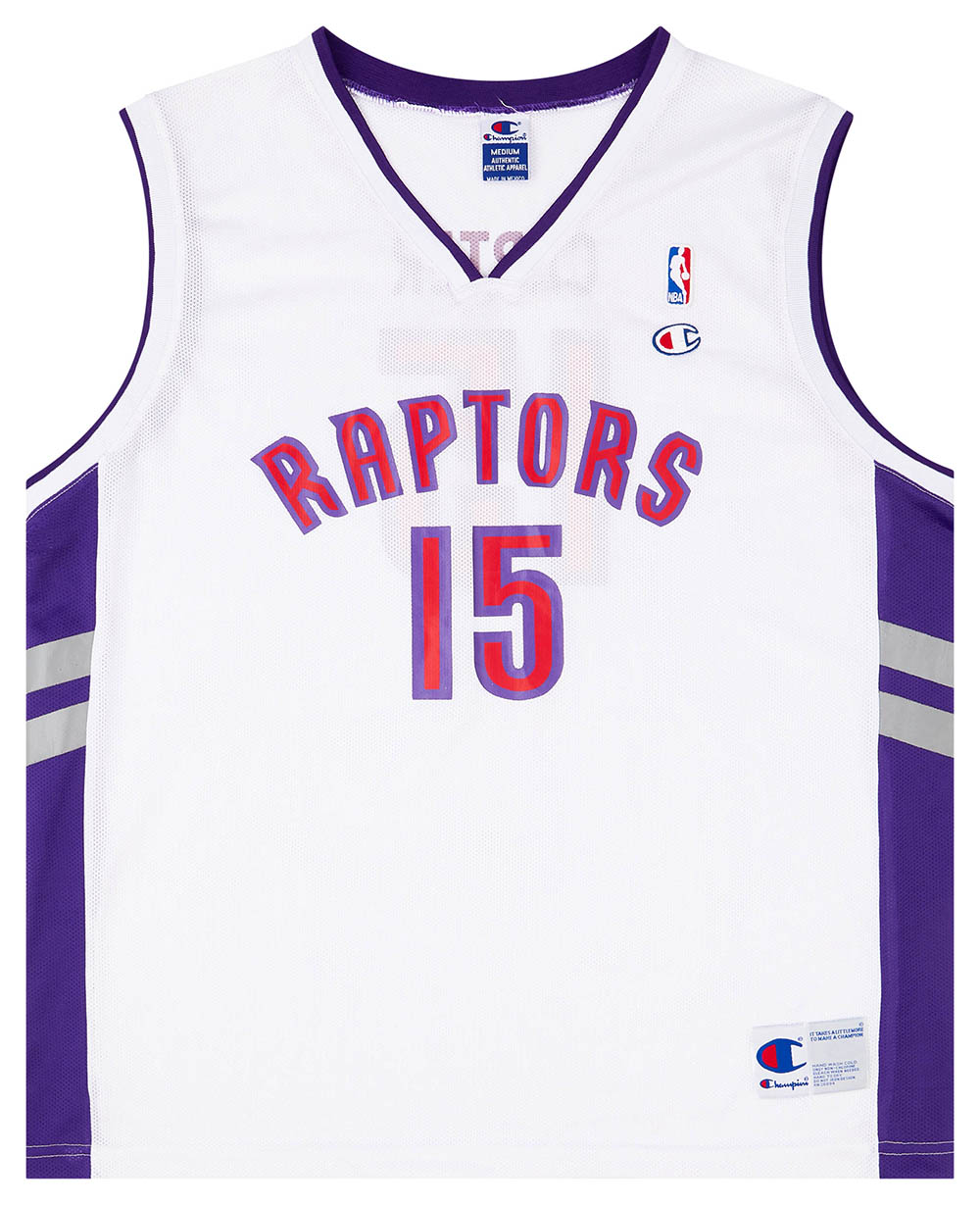 1999-02 Toronto Raptors Carter #15 Champion Home Jersey (Very Good) XXL