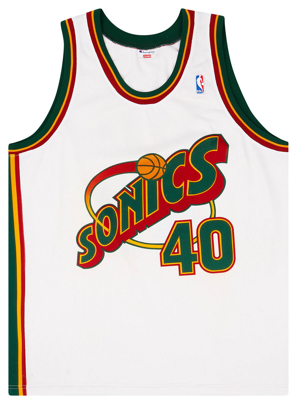 1995-97 Seattle SuperSonics Kemp #40 Champion Home Jersey (Very Good) XXL
