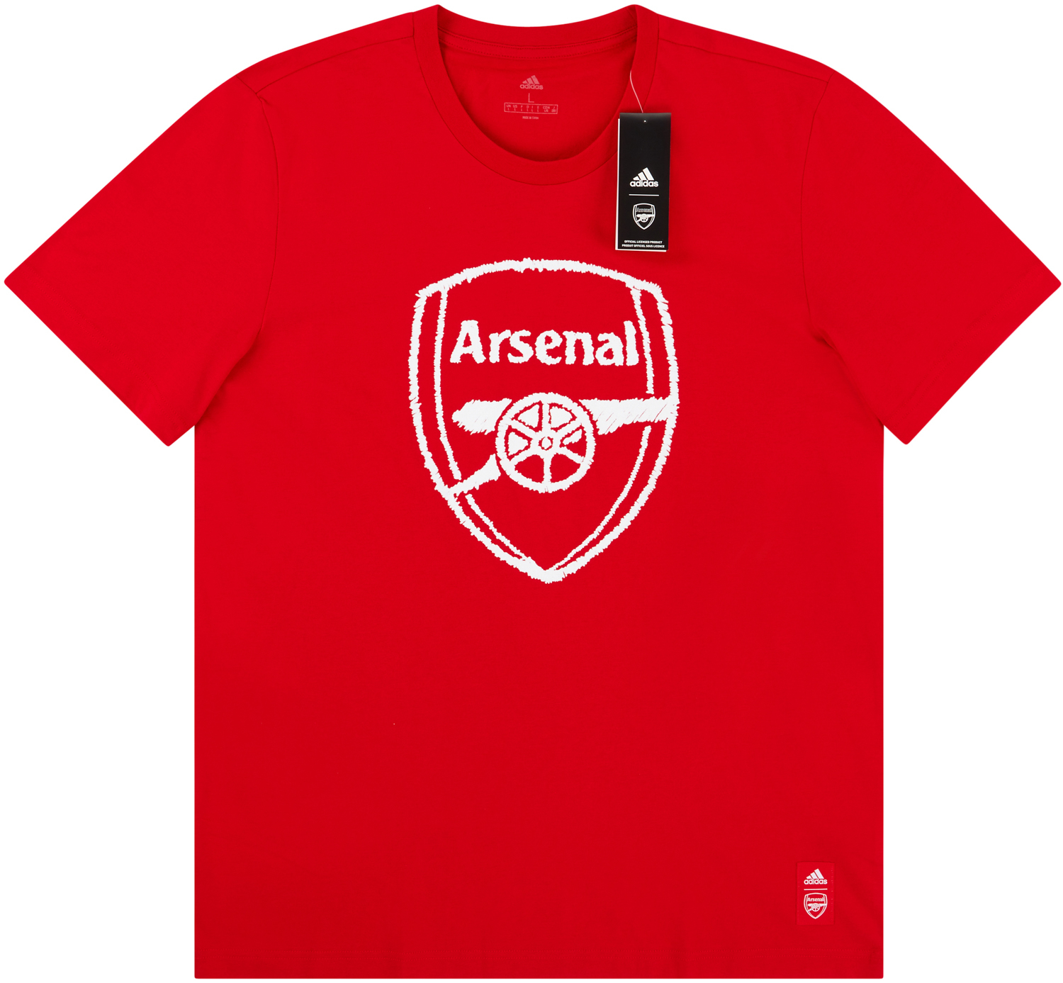 2020-21 Arsenal adidas Graphic Fan Tee - NEW