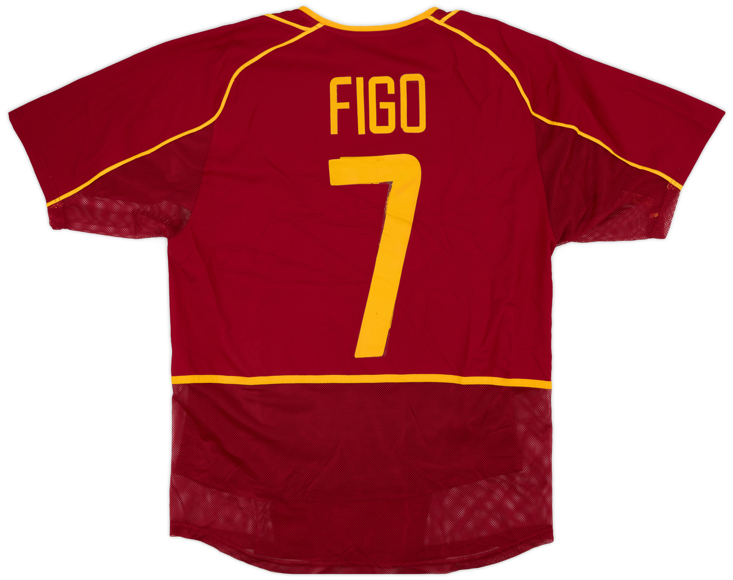 2002-04 Portugal Home Shirt Figo #7 - 7/10 - (M)