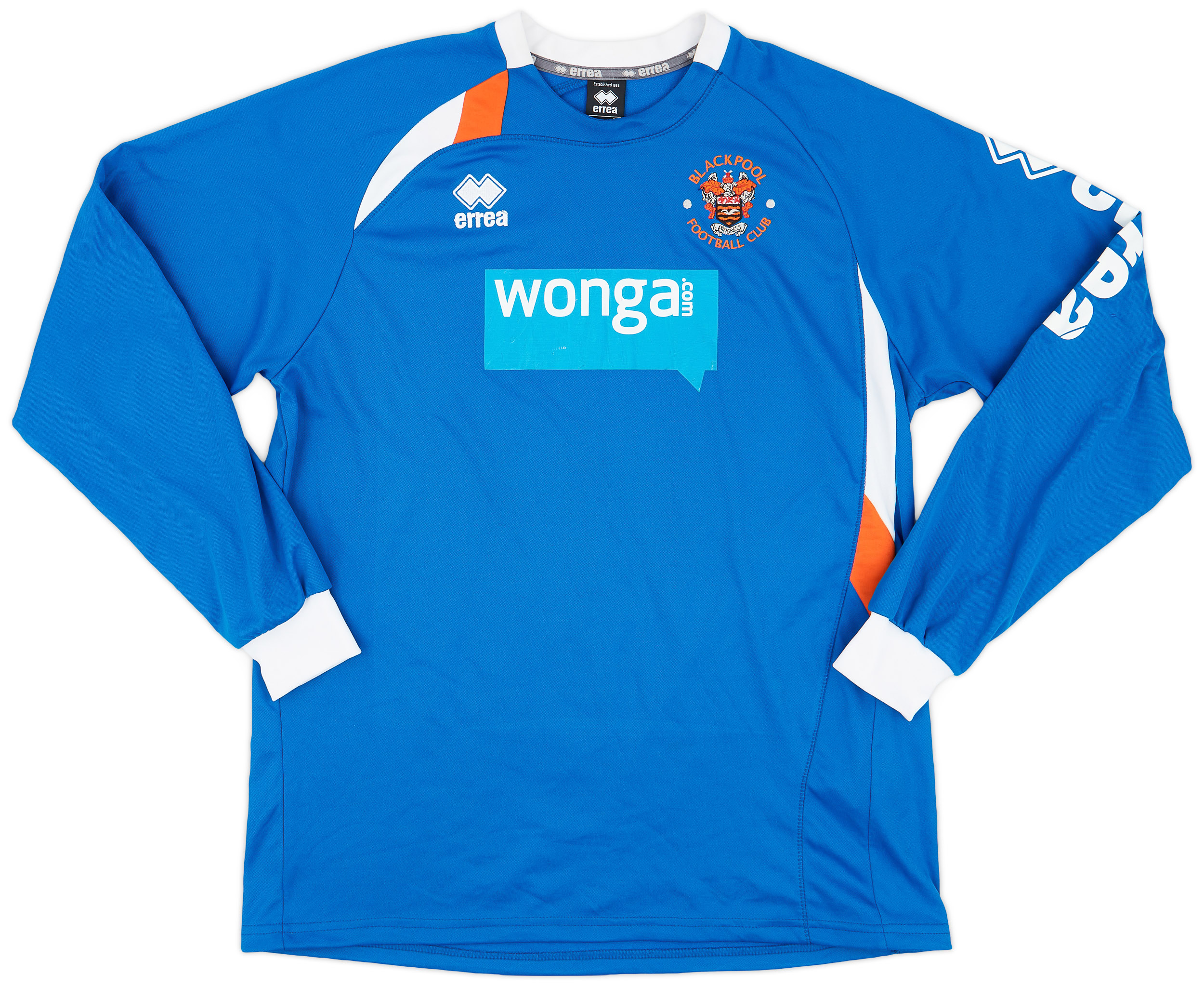 2014-15 Blackpool Errea Training L/S Shirt - 8/10 - (XL)