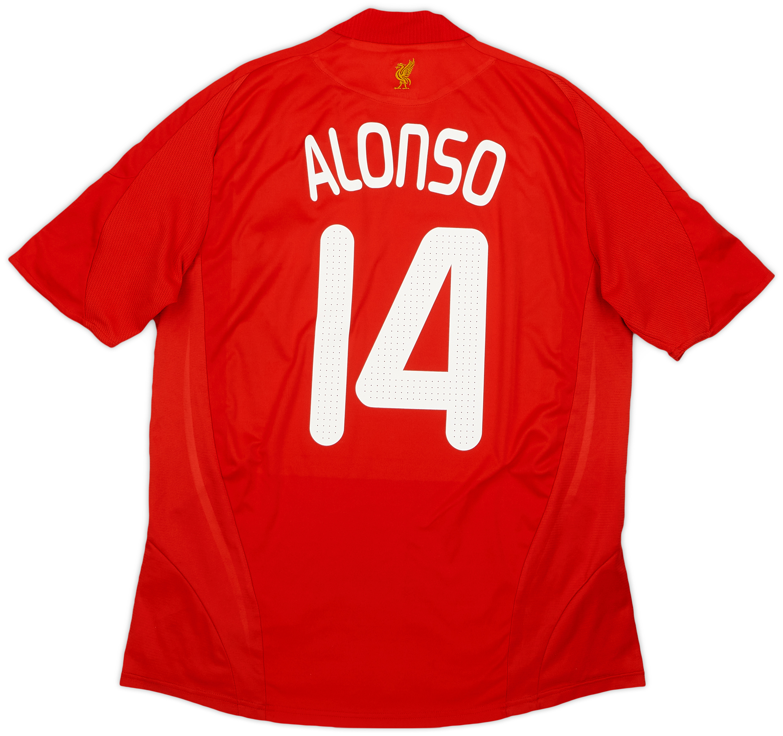 2008-10 Liverpool Home Shirt Alonso #14 - 9/10 - (L)