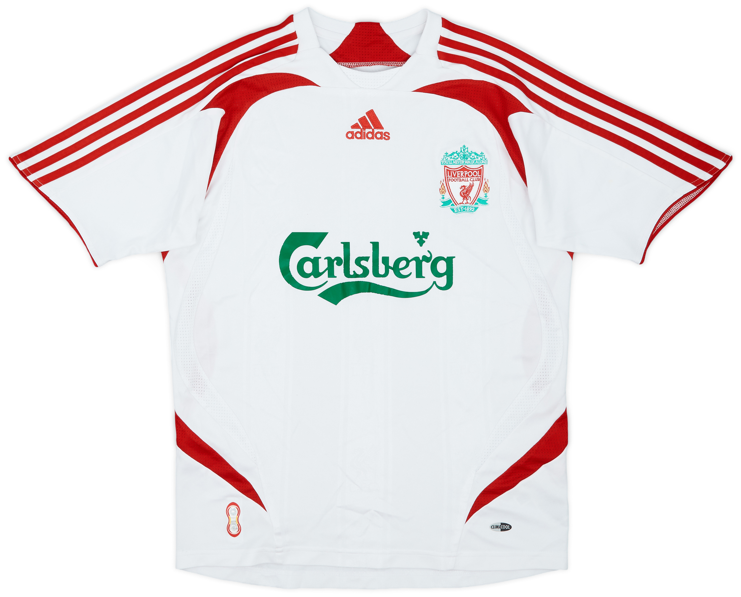 2007-08 Liverpool Away Shirt - 7/10 - (L.Boys)