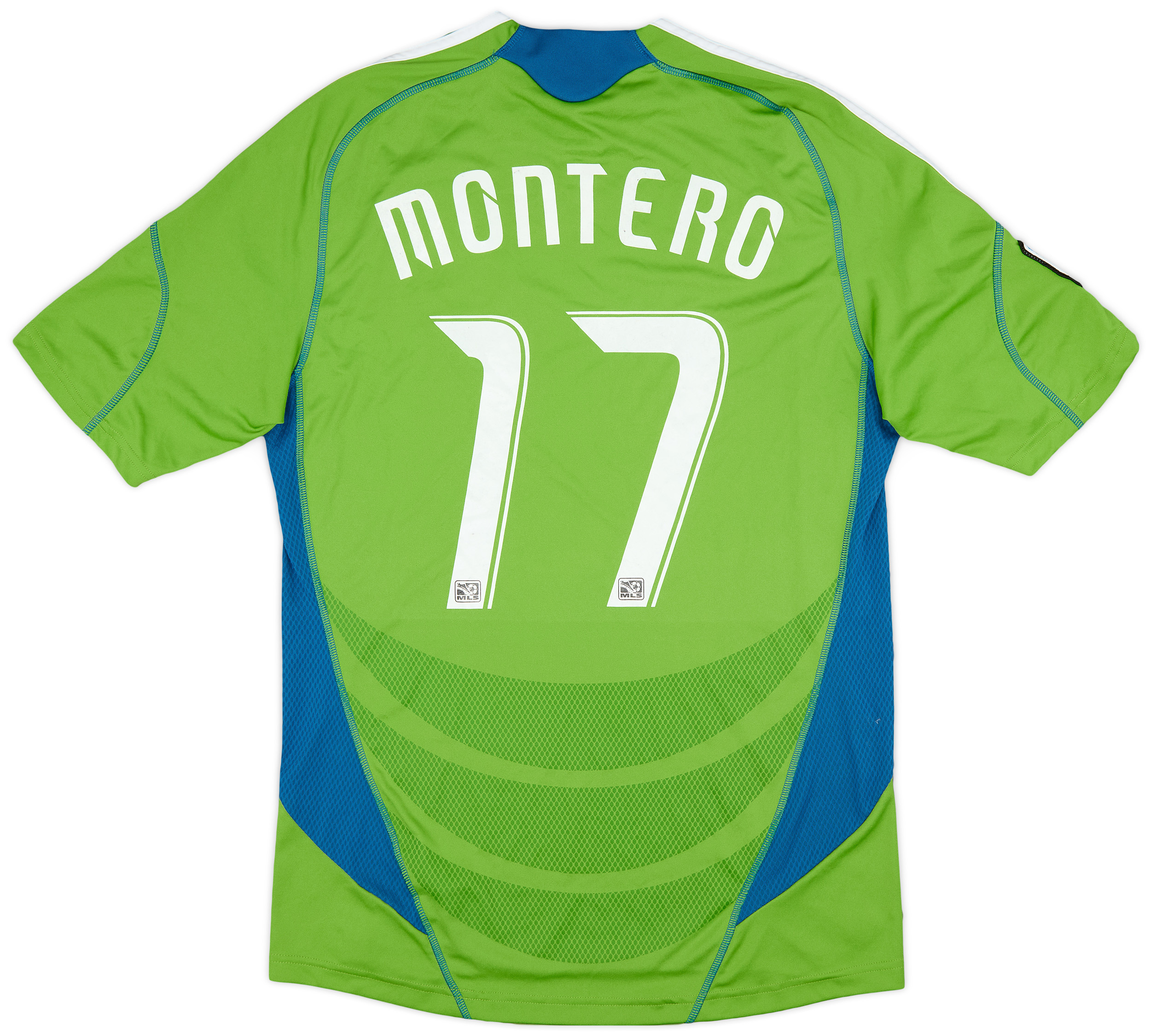 2009-10 Seattle Sounders Home Shirt Montero #17 - 7/10 - (M)