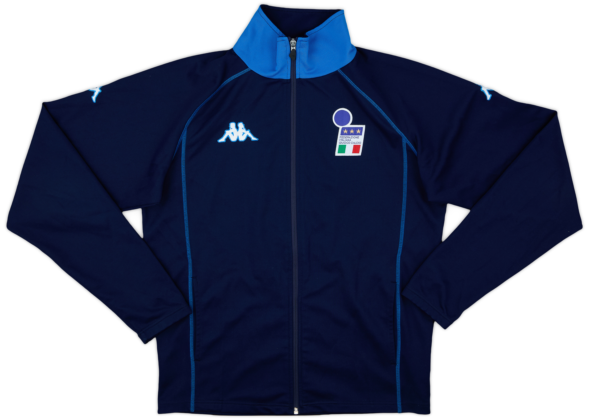 2002 Italy FIGC Kappa Track Jacket - 8/10 - (L)