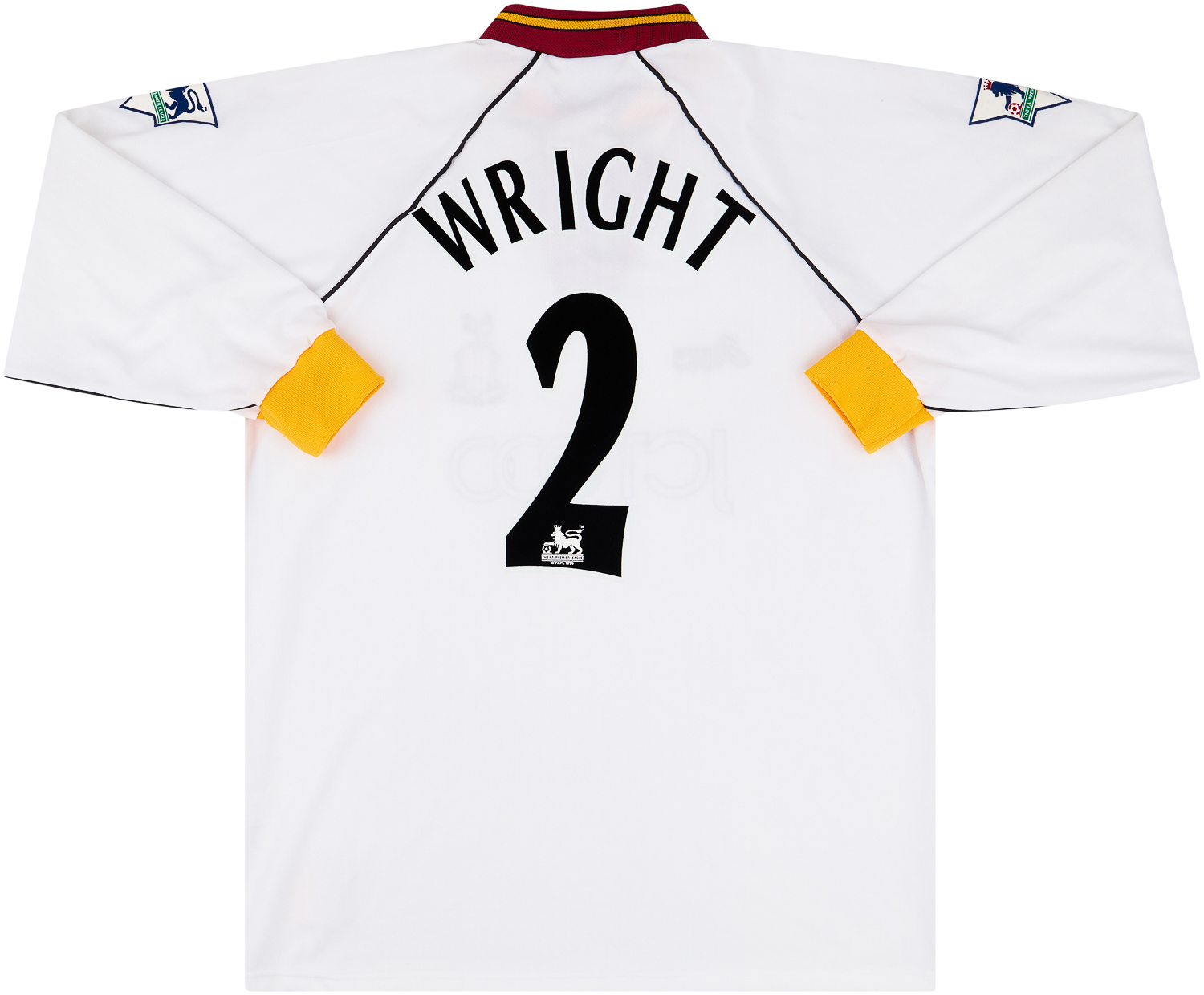 1999-00 Bradford Match Issue Away L/S Shirt Wright #2