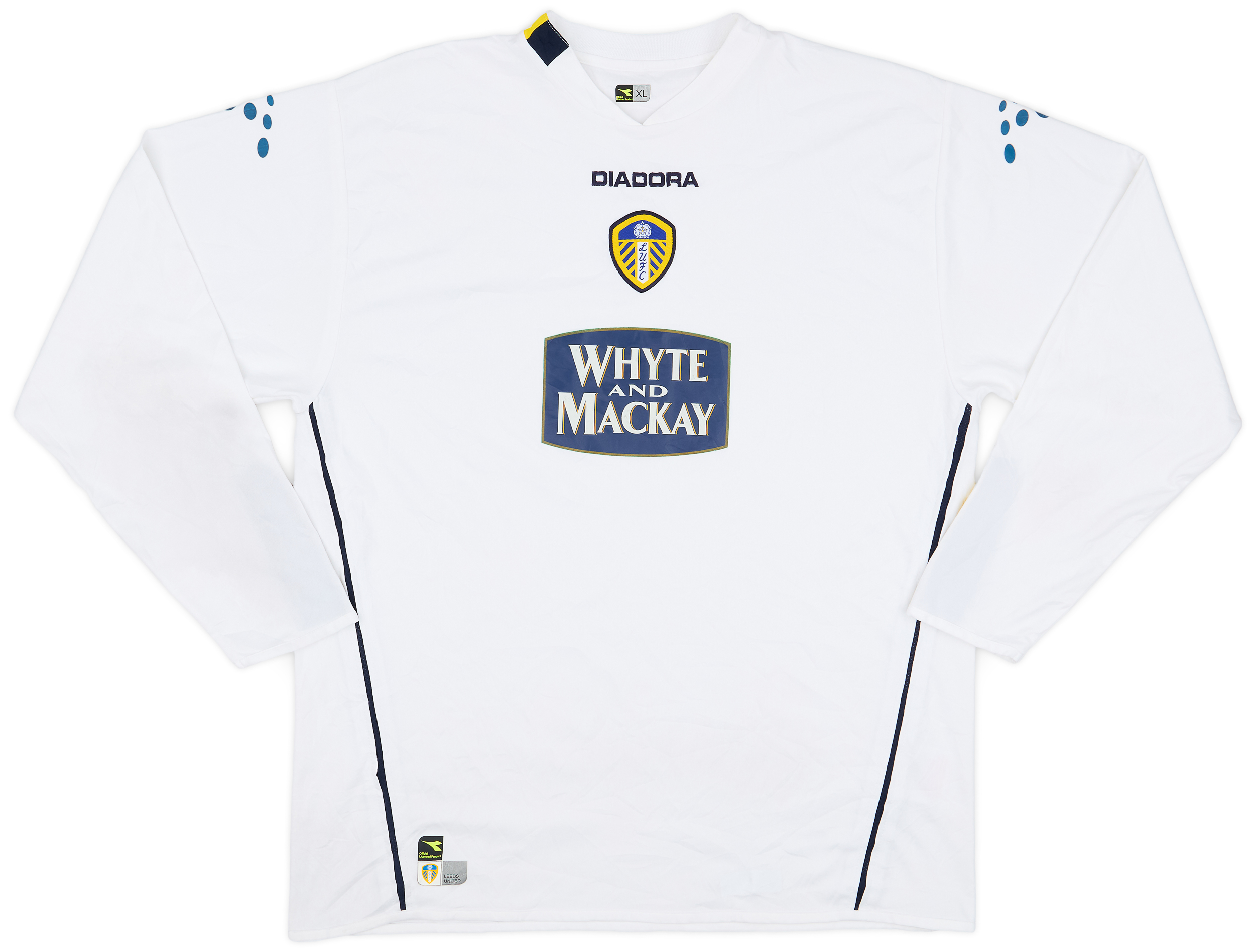 2004-05 Leeds United Home L/S Shirt - 7/10 - (XL)
