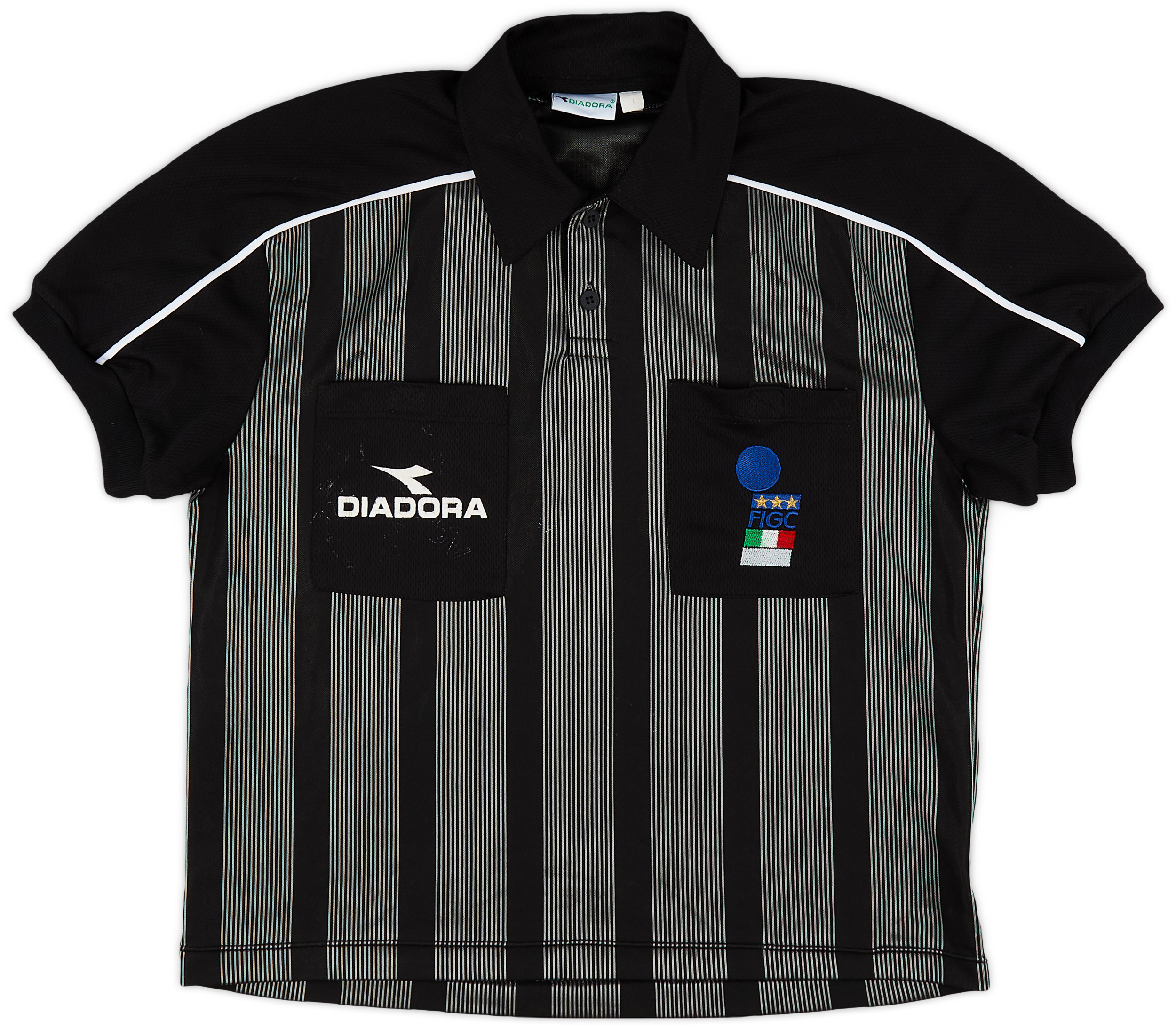 1990s Italy FIGC Diadora Referee Shirt - 7/10 - (L)