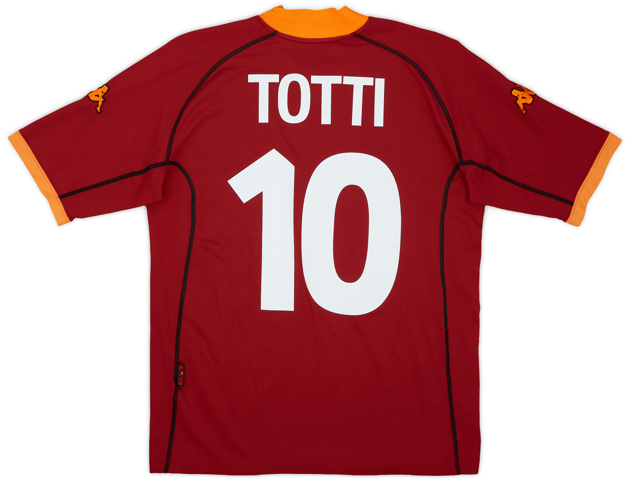 2001-02 Roma Home Shirt Totti #10 - 7/10 - (L)