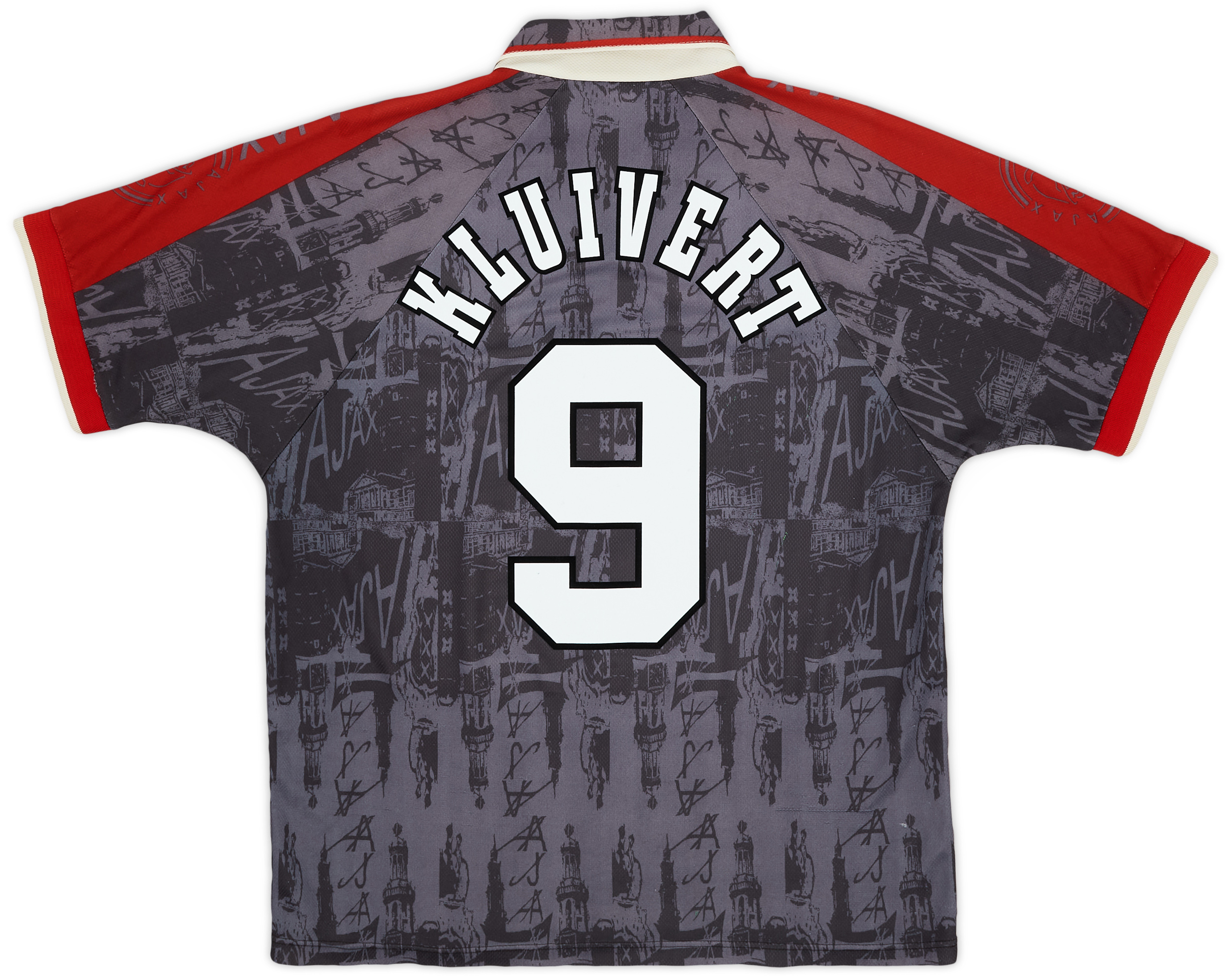 1996-97 Ajax Away Shirt Kluivert #9 - 8/10 - (L)