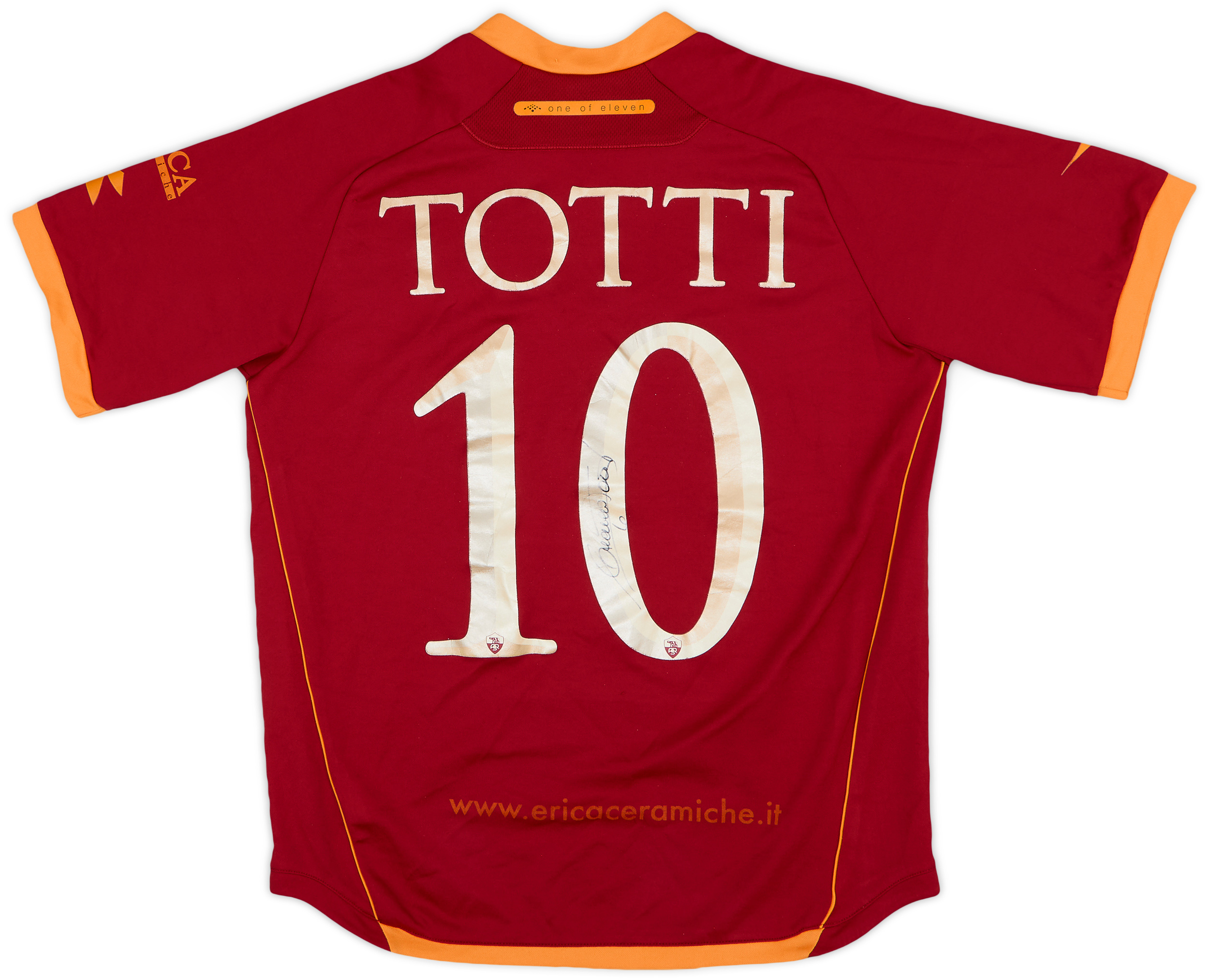 2006-07 Roma Signed Home Shirt Totti #10 - 6/10 - (S)