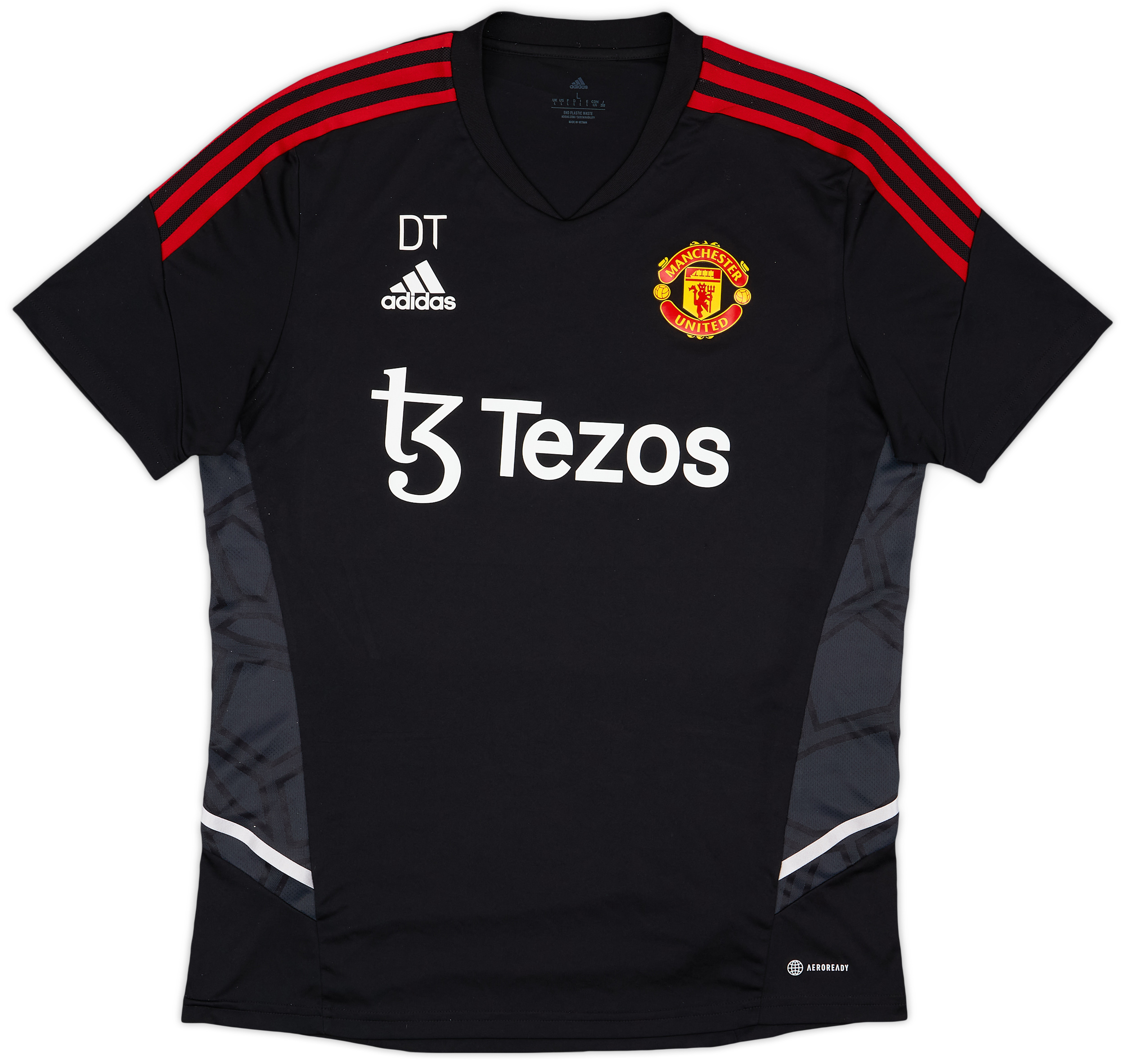 2022-23 Manchester United Staff Issue adidas Training Shirt 'DT' - 9/10 ...