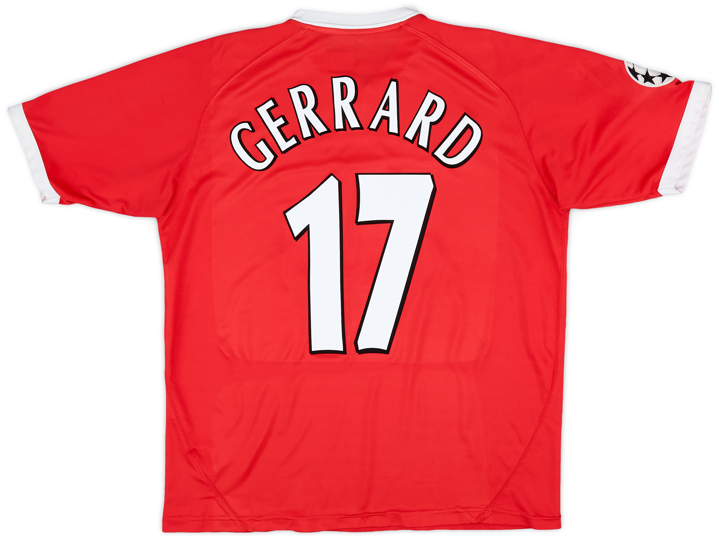 2001-03 Liverpool CL Shirt Gerrard #17 - 7/10 - (L)