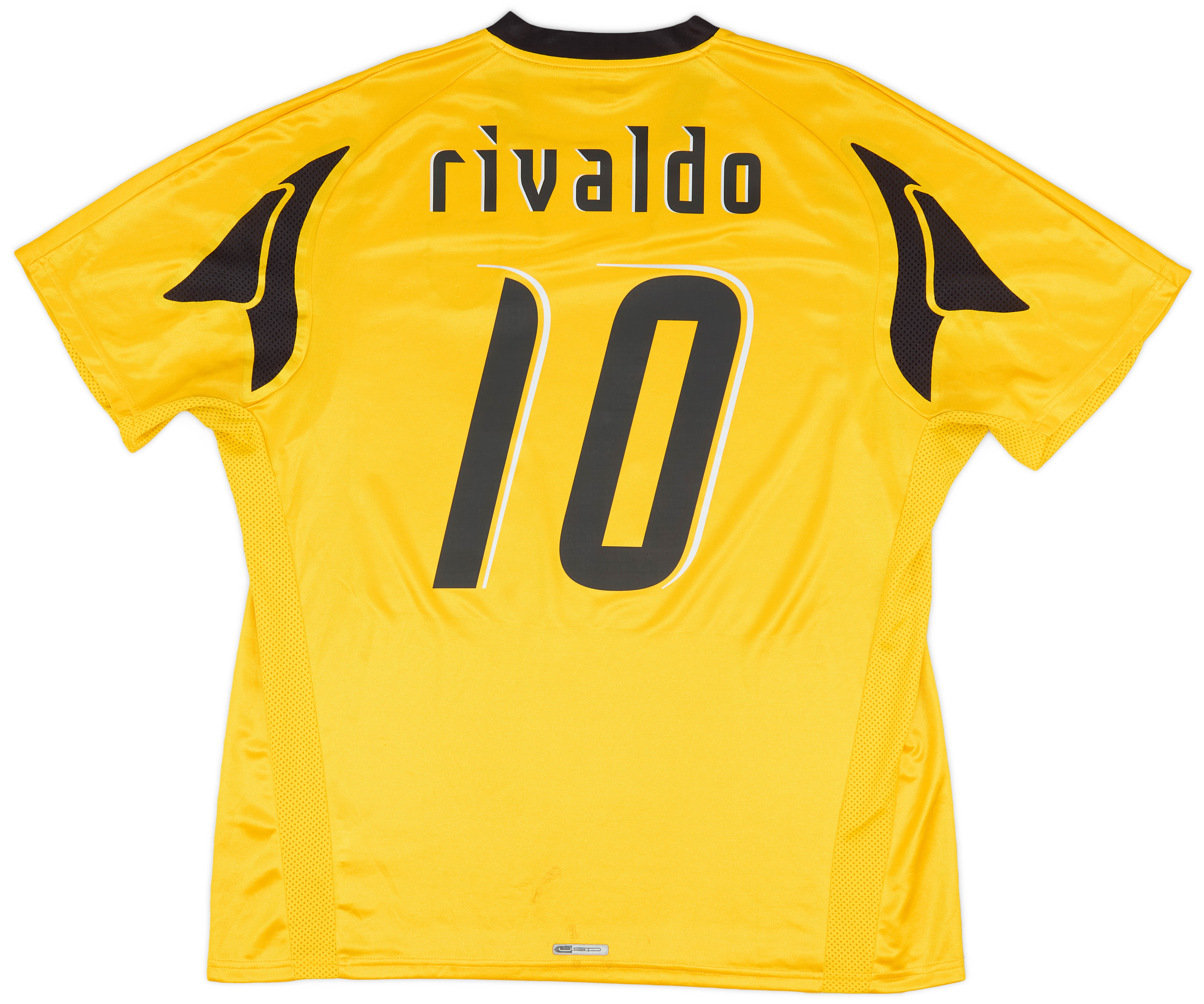 2007-08 AEK Athens Home Shirt Rivaldo #10 - 7/10 - (XXL)