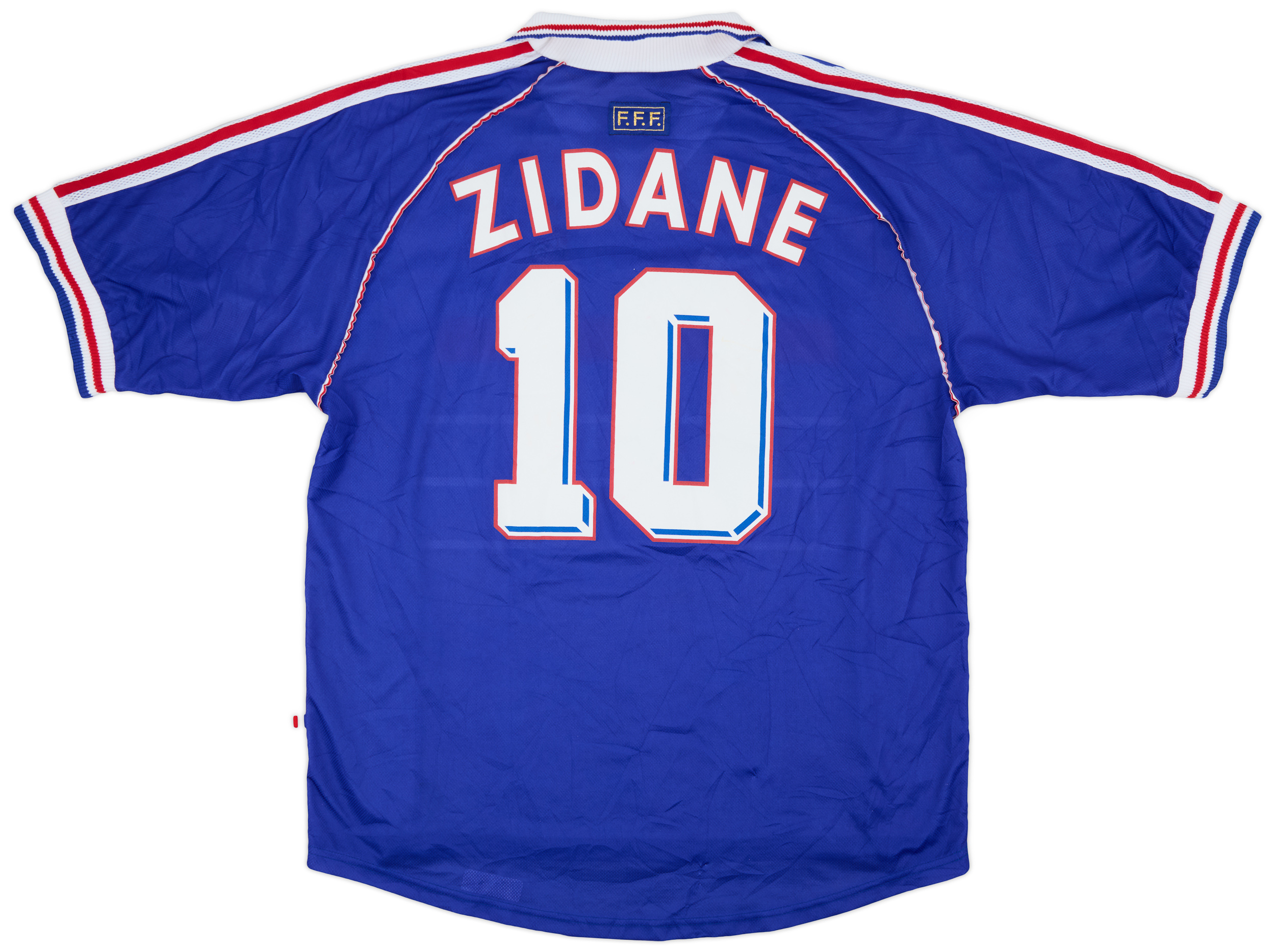 1998-00 France Home Shirt Zidane #10 - 8/10 - (XL)
