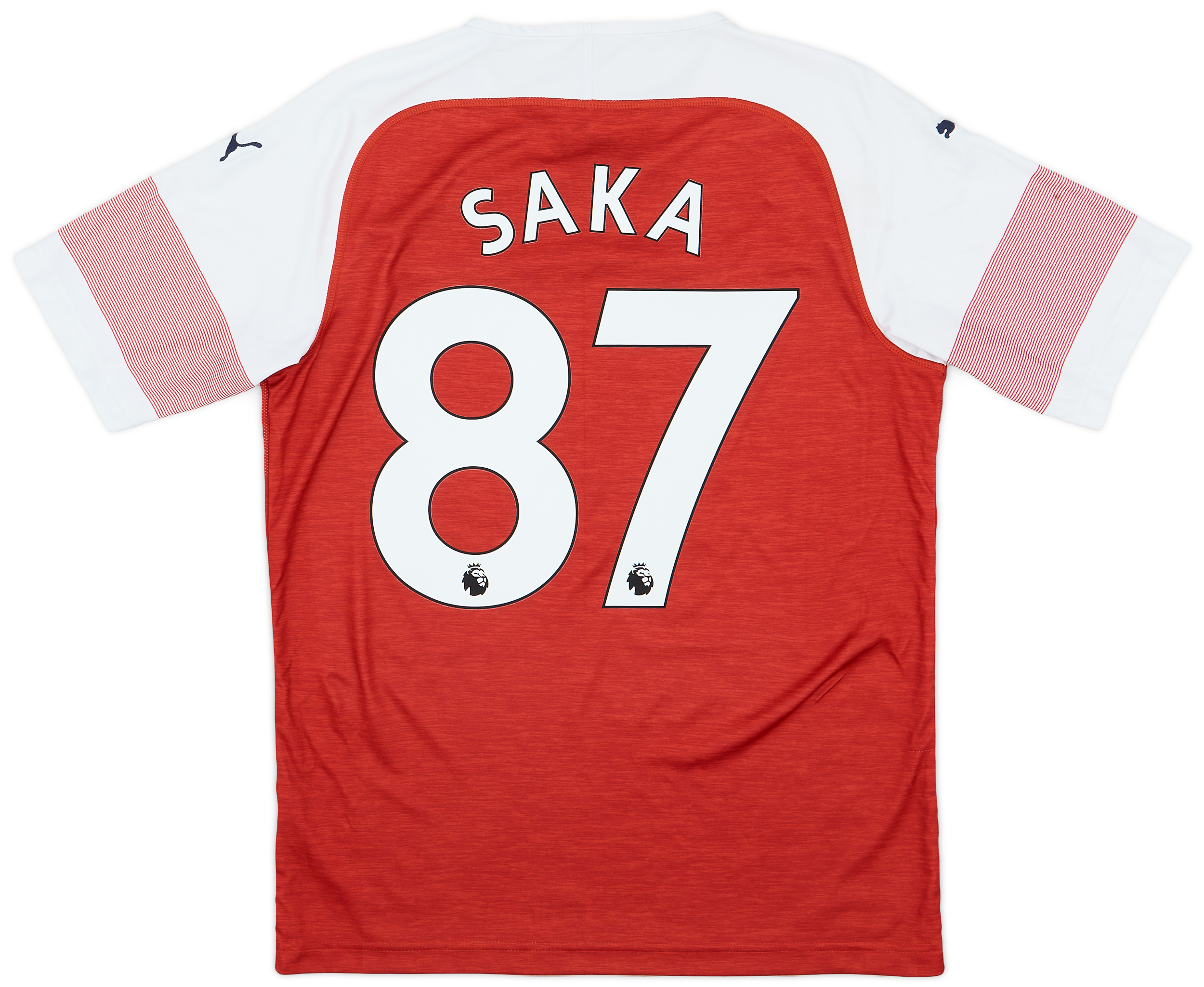 2018-19 Arsenal Home Shirt Saka #87 - 9/10 - (M)