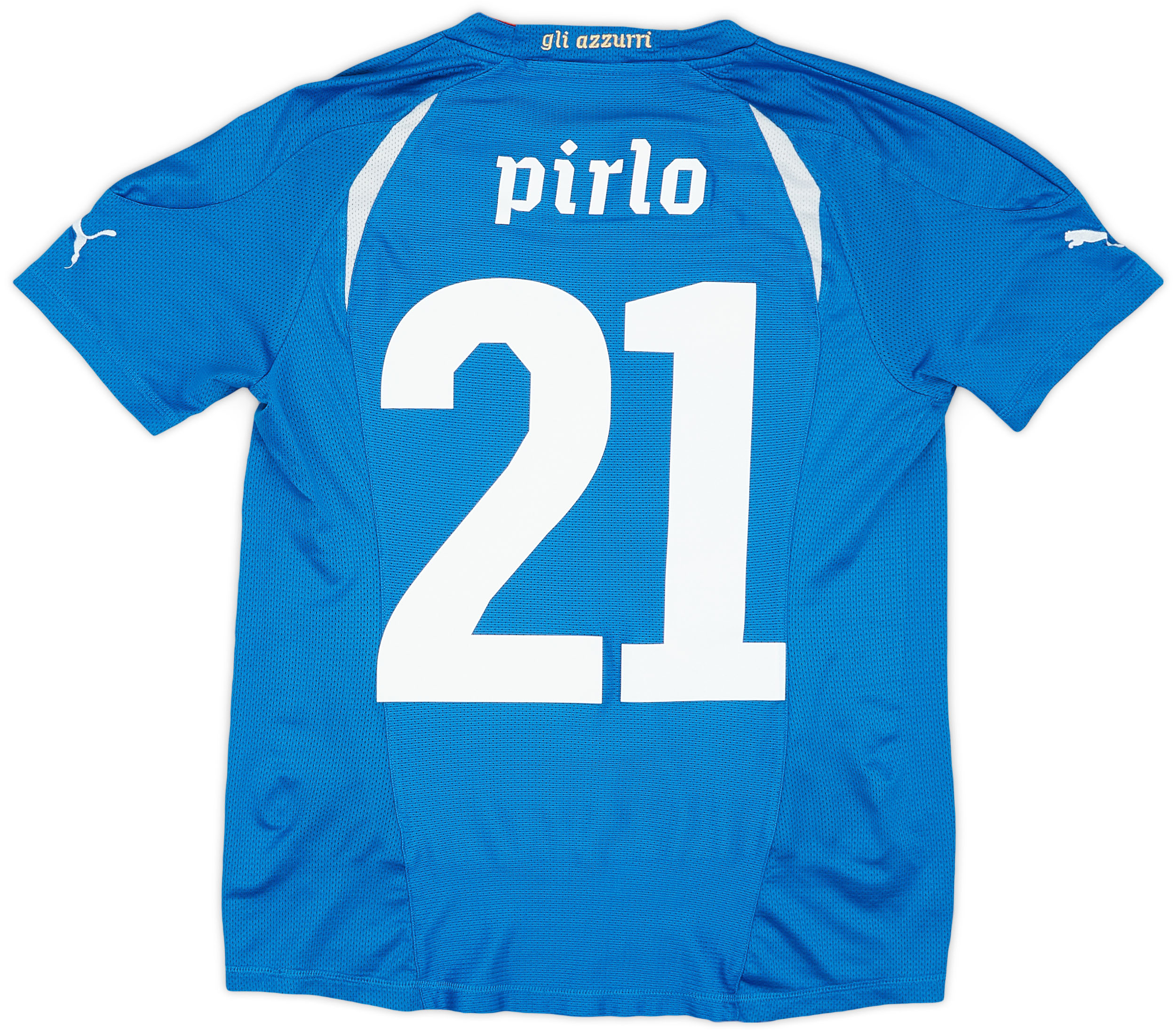 2010-12 Italy Home Shirt Pirlo #21 - 9/10 - (L.Boys)