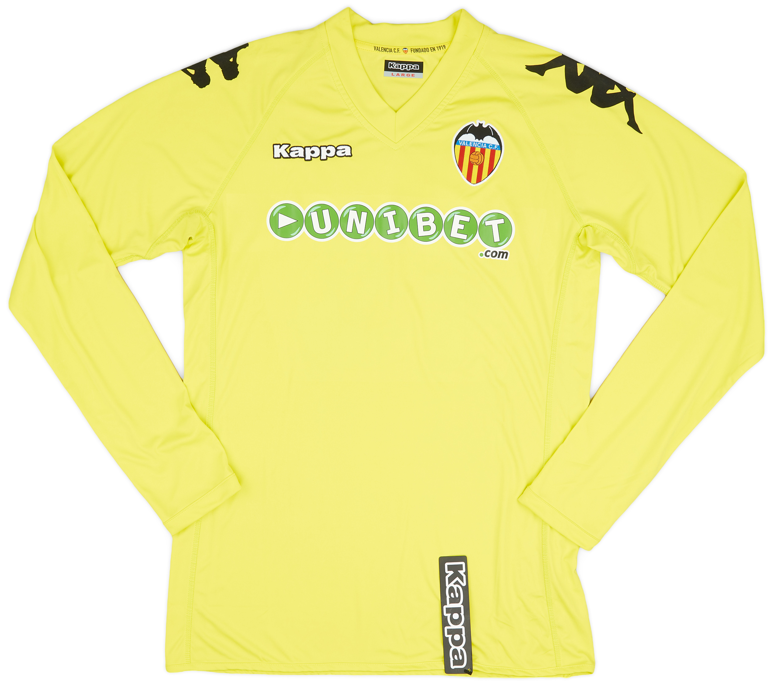 2010 11 Valencia GK Shirt 13 Guaita L 