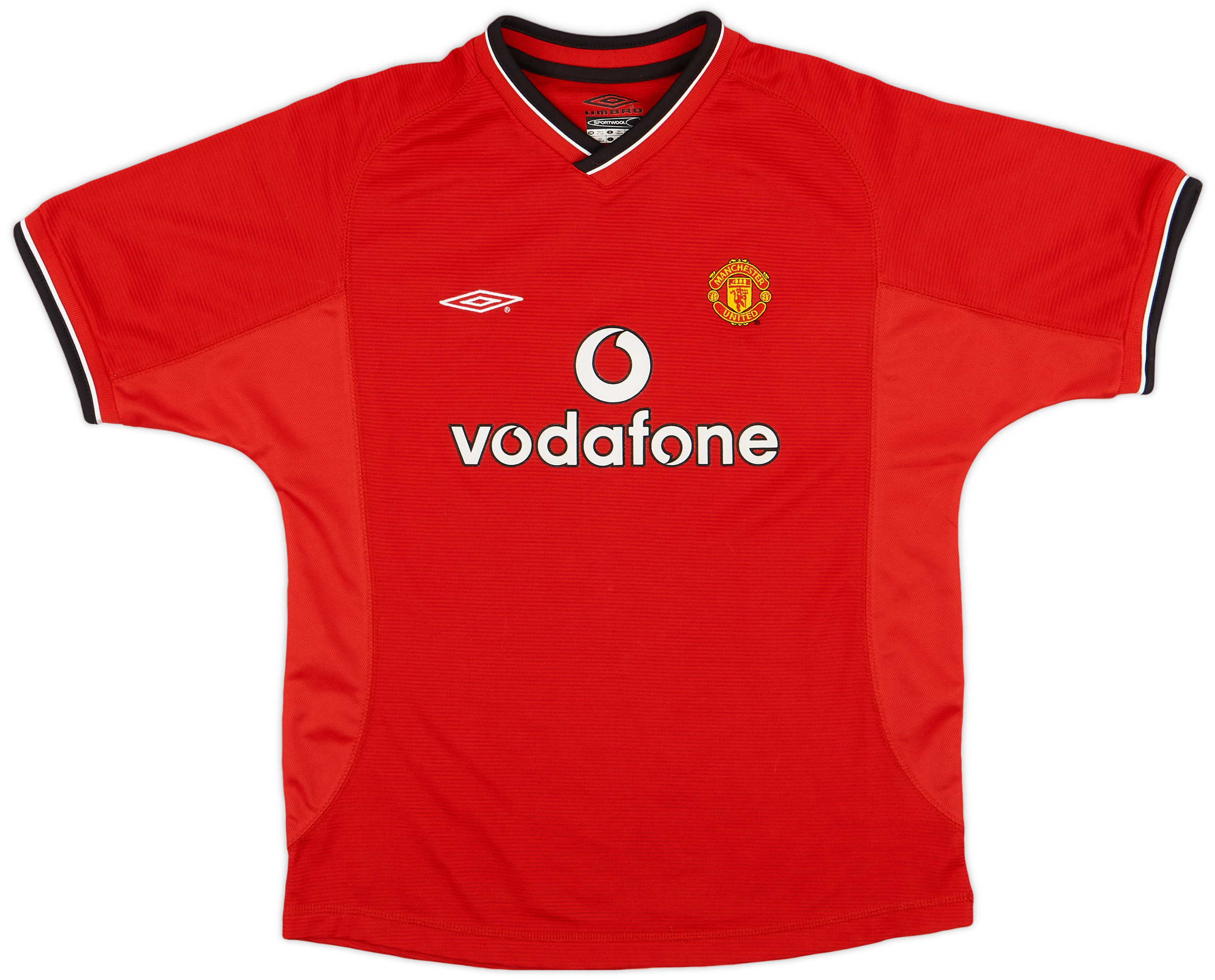 2000-02 Manchester United Home Shirt - 9/10 - (L.Boys)