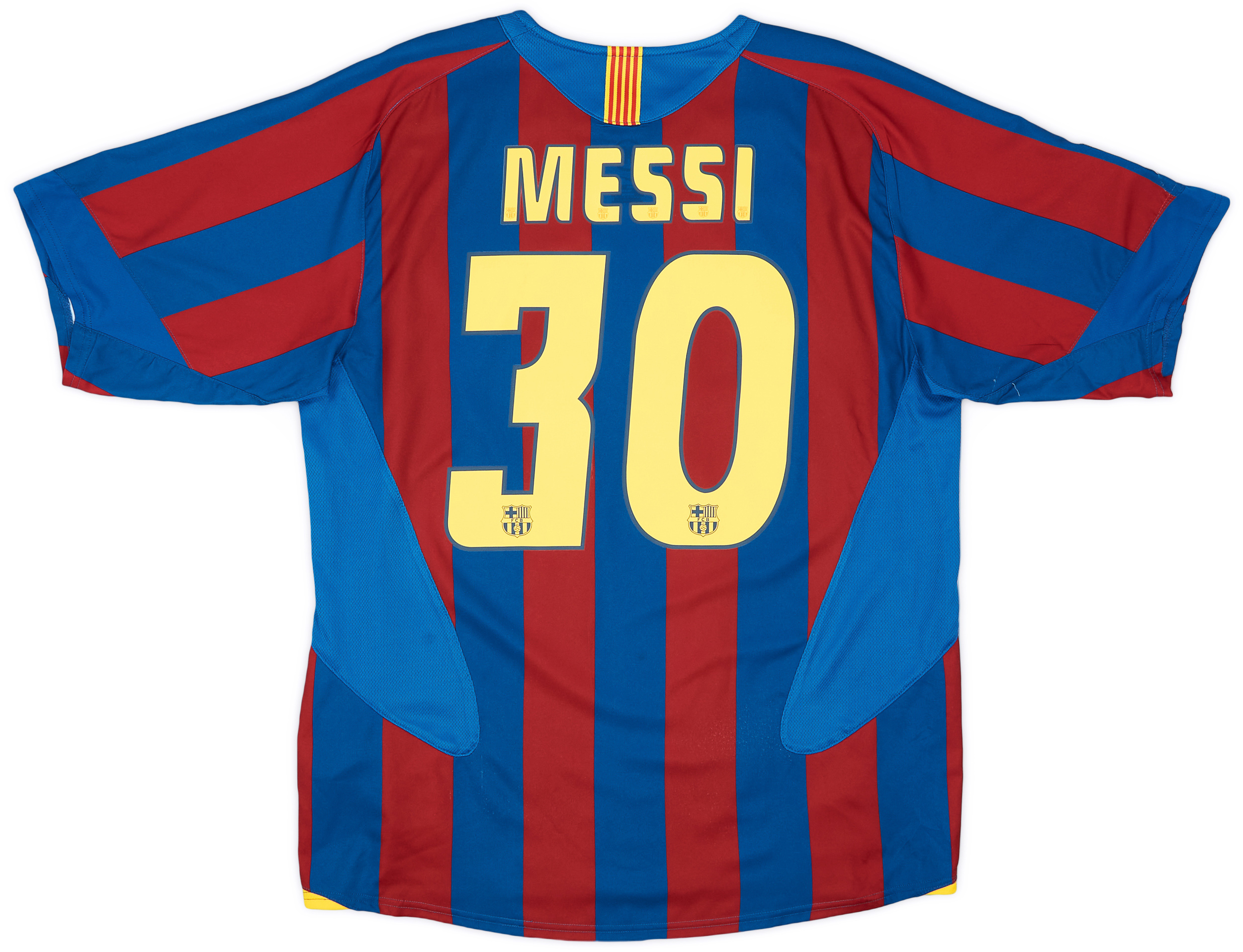 2005-06 Barcelona Home Shirt Messi #30 - 8/10 - (L)