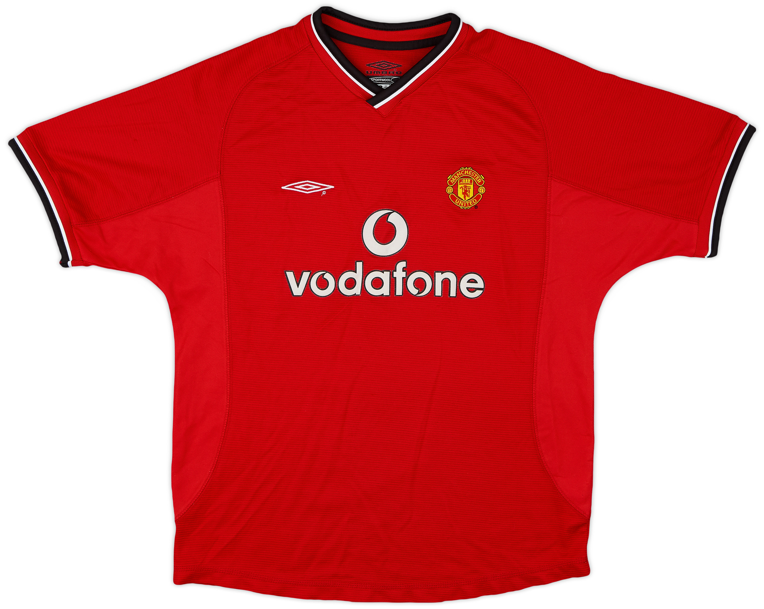 2000-02 Manchester United Home Shirt - 8/10 - (L.Boys)