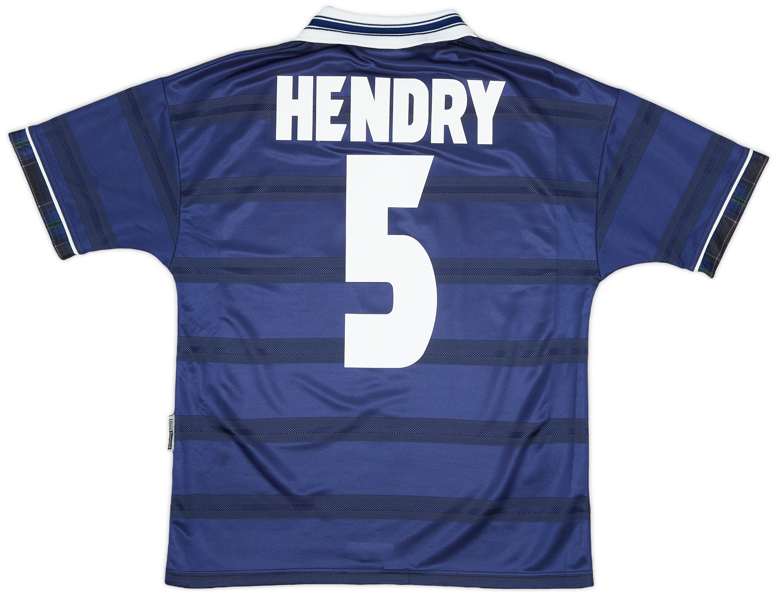 1998-00 Scotland Home Shirt Hendry #5 - 9/10 - (Y)