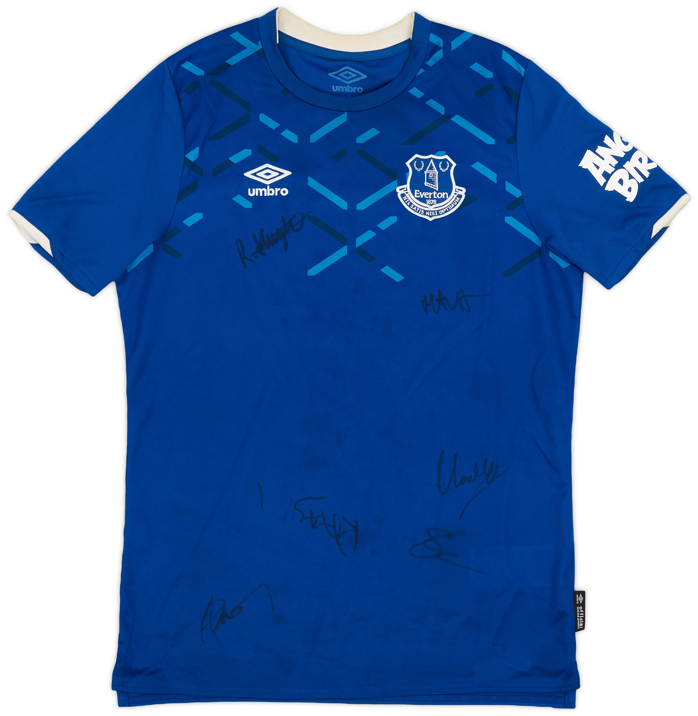 2019-20 Everton 'Signed' Home Shirt - 7/10 - (XL.Boys)
