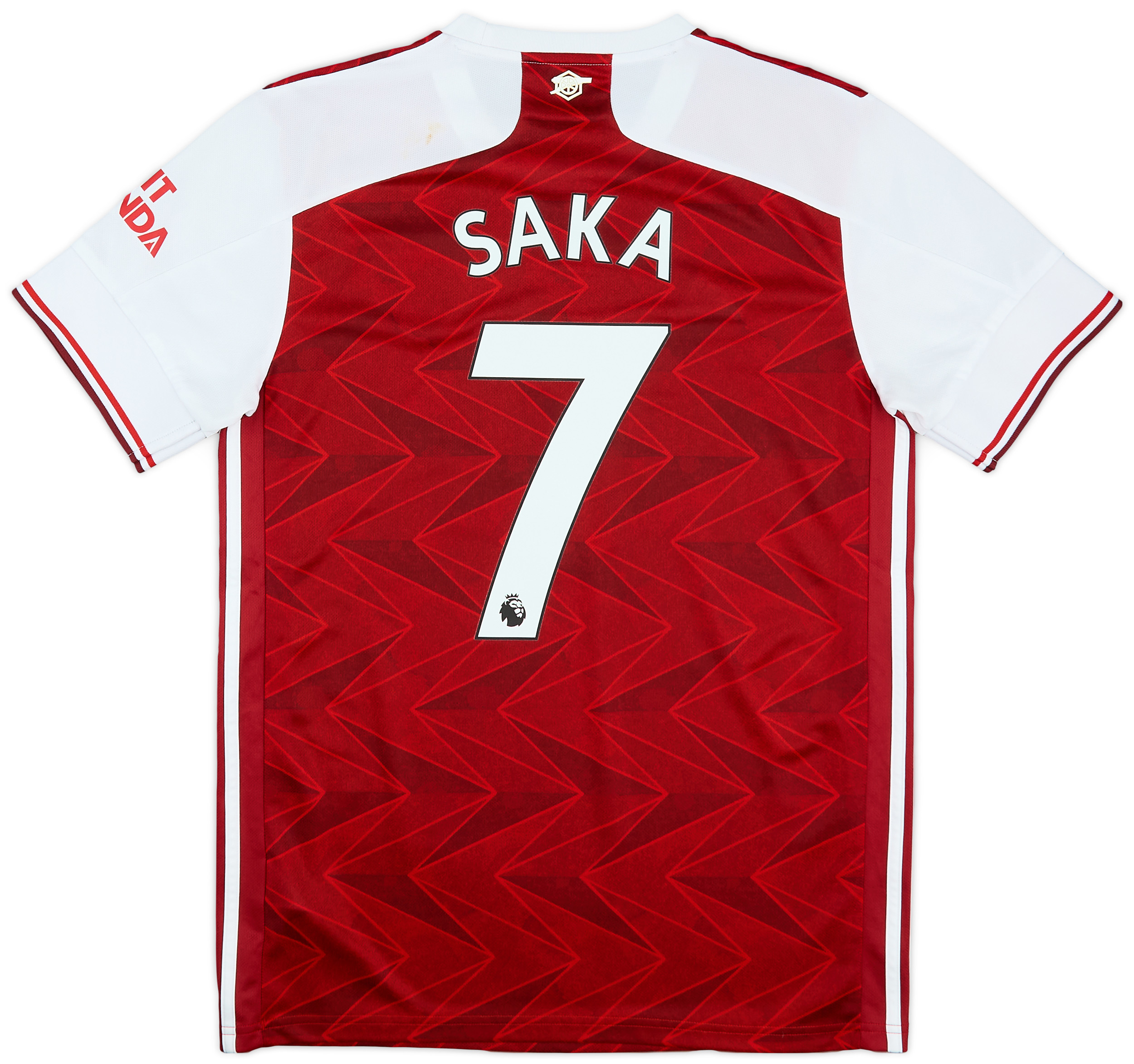 2020-21 Arsenal Home Shirt Saka #7 - 7/10 - (M)