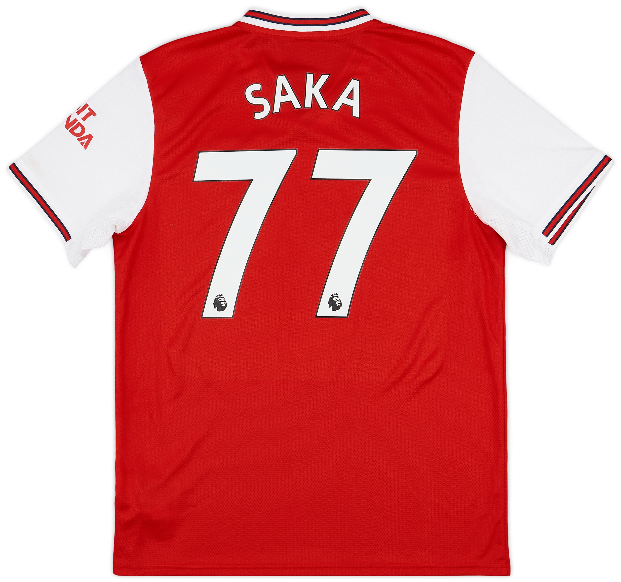 2019-20 Arsenal Home Shirt Saka #77ES