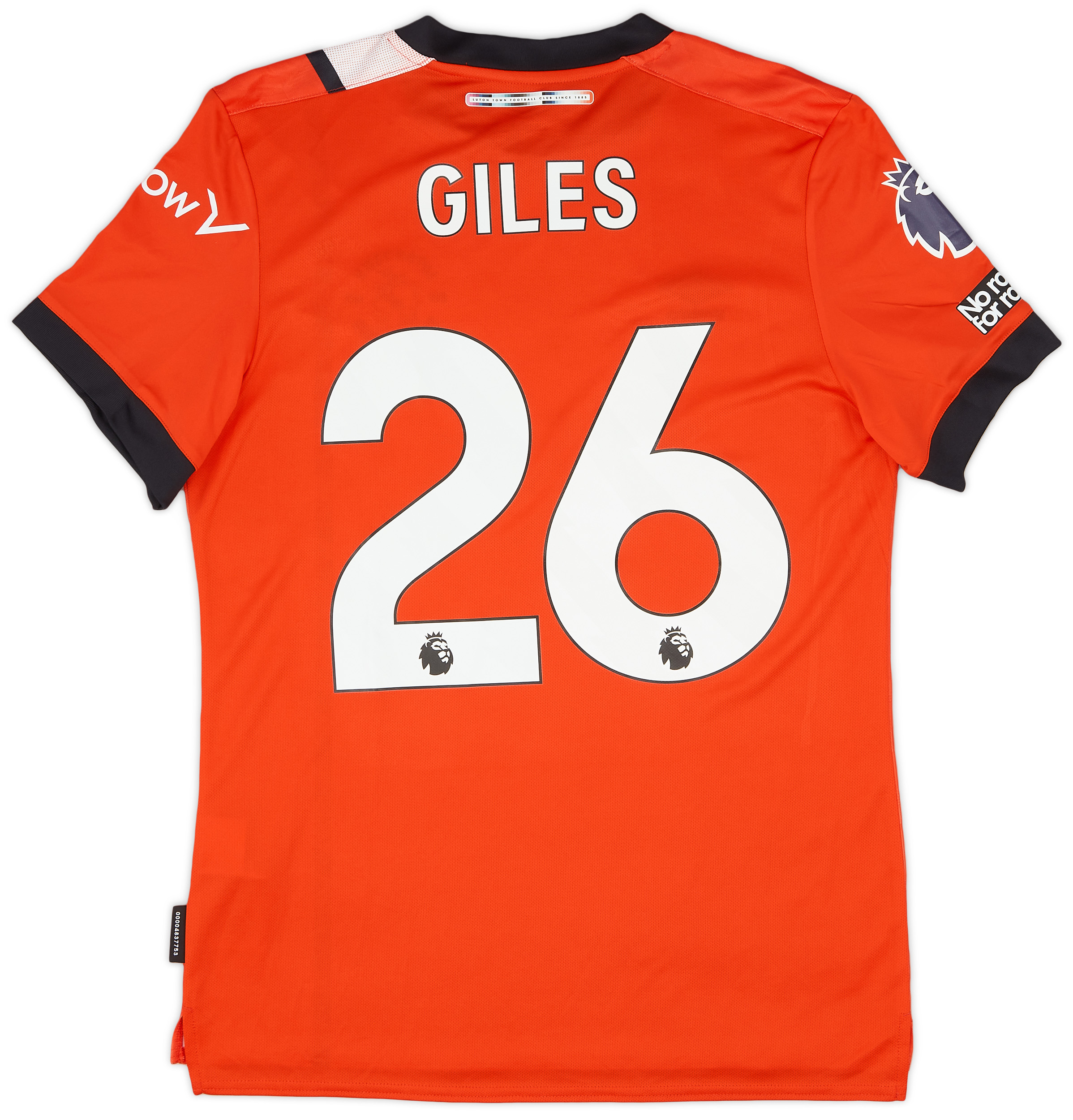 2023-24 Luton Town Match Issue Home Shirt Giles #26