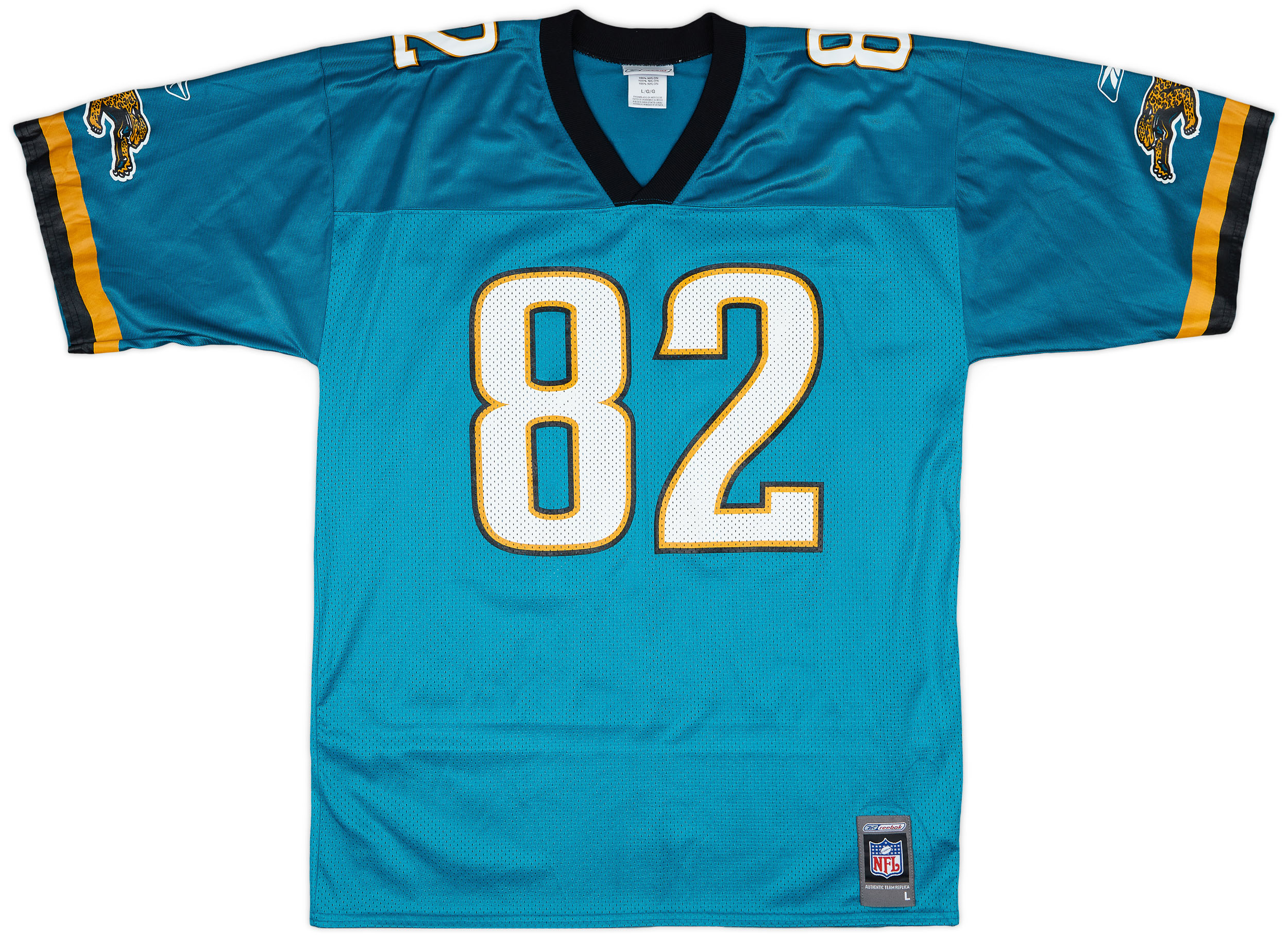 2001 Jacksonville Jaguars Smith #82 Reebok Home Jersey - 9/10 - (L)
