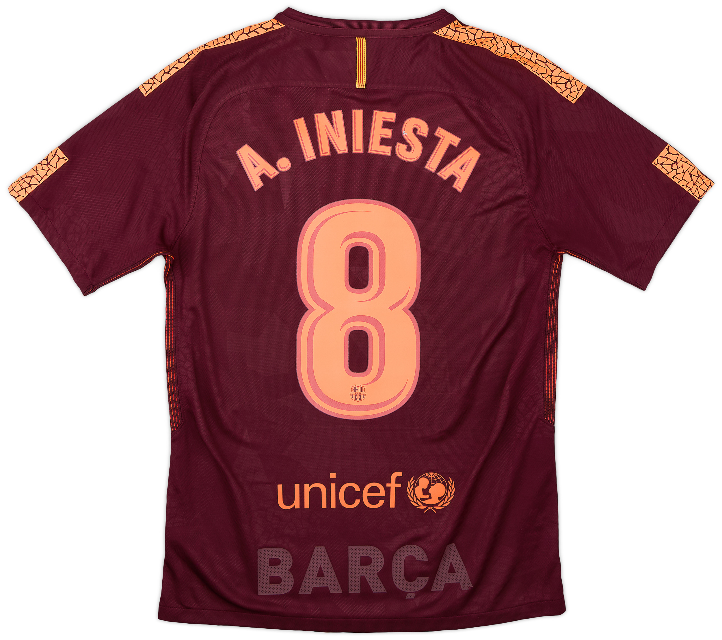 2017-18 Barcelona Third Shirt A.Iniesta #8 - 6/10 - (S) 2017-18 Barcelona Third Shirt A.Iniesta #8 - 6/10 - (S)
