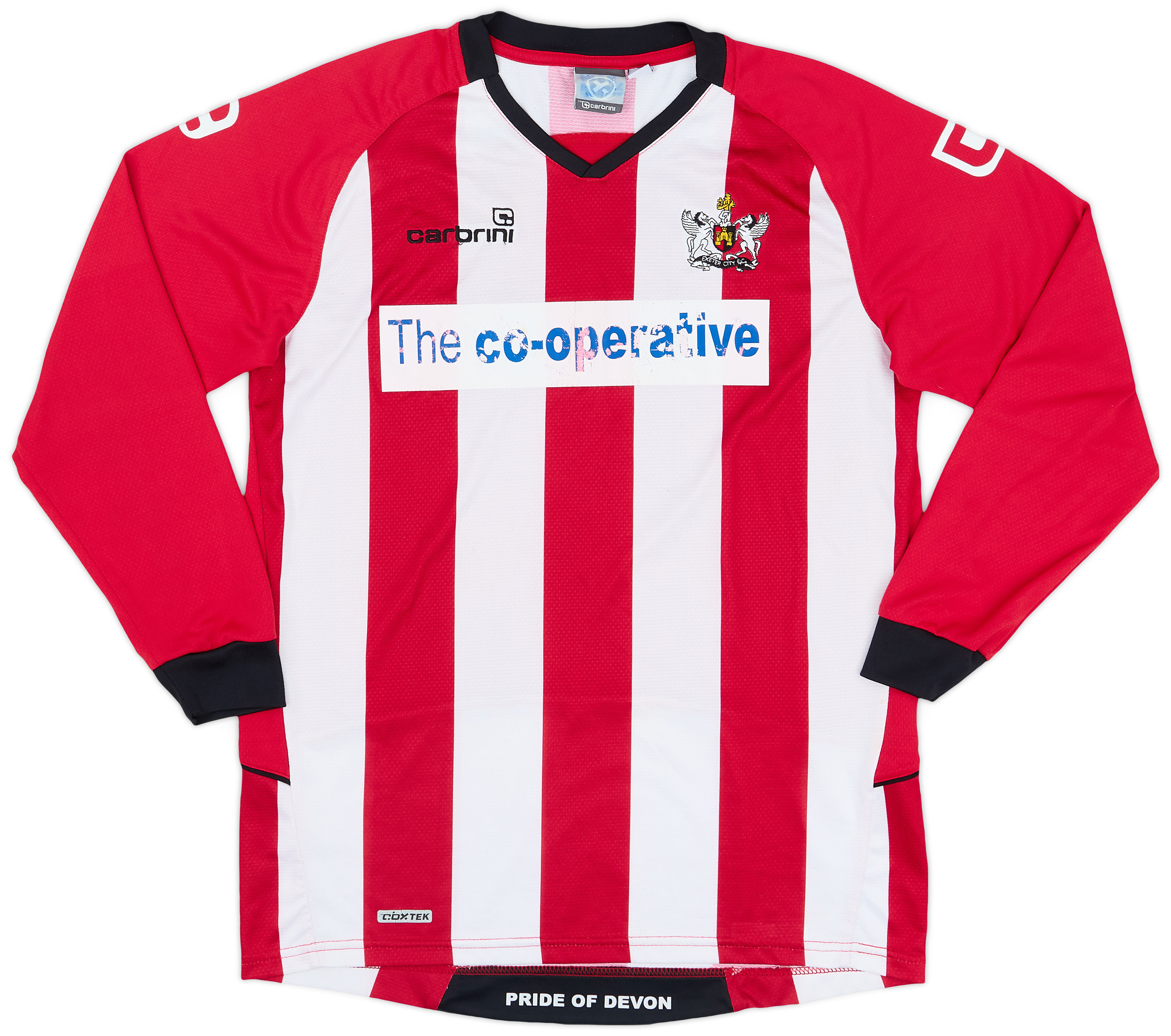 2009-11 Exeter City Home L/S Shirt #4 - 4/10 - (XL.Boys)
