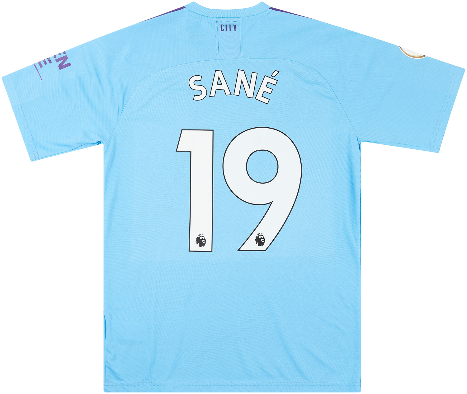2019-20 Manchester City Match Issue Home Shirt Sane #19 (v Man Utd)