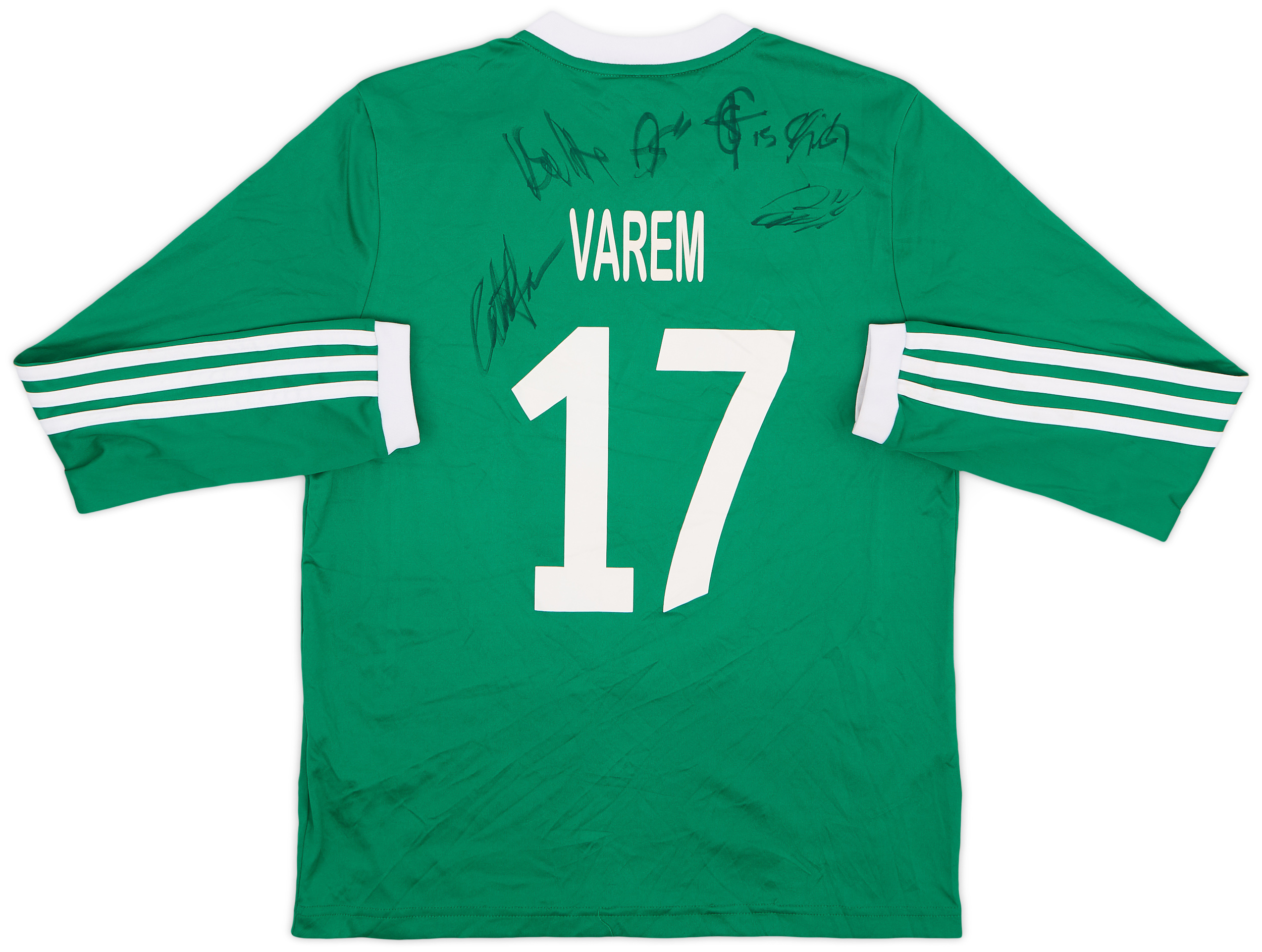 2014-15 Gruben IL Signed Home L/S Shirt Varem #17 - 8/10 - (XL.Boys)