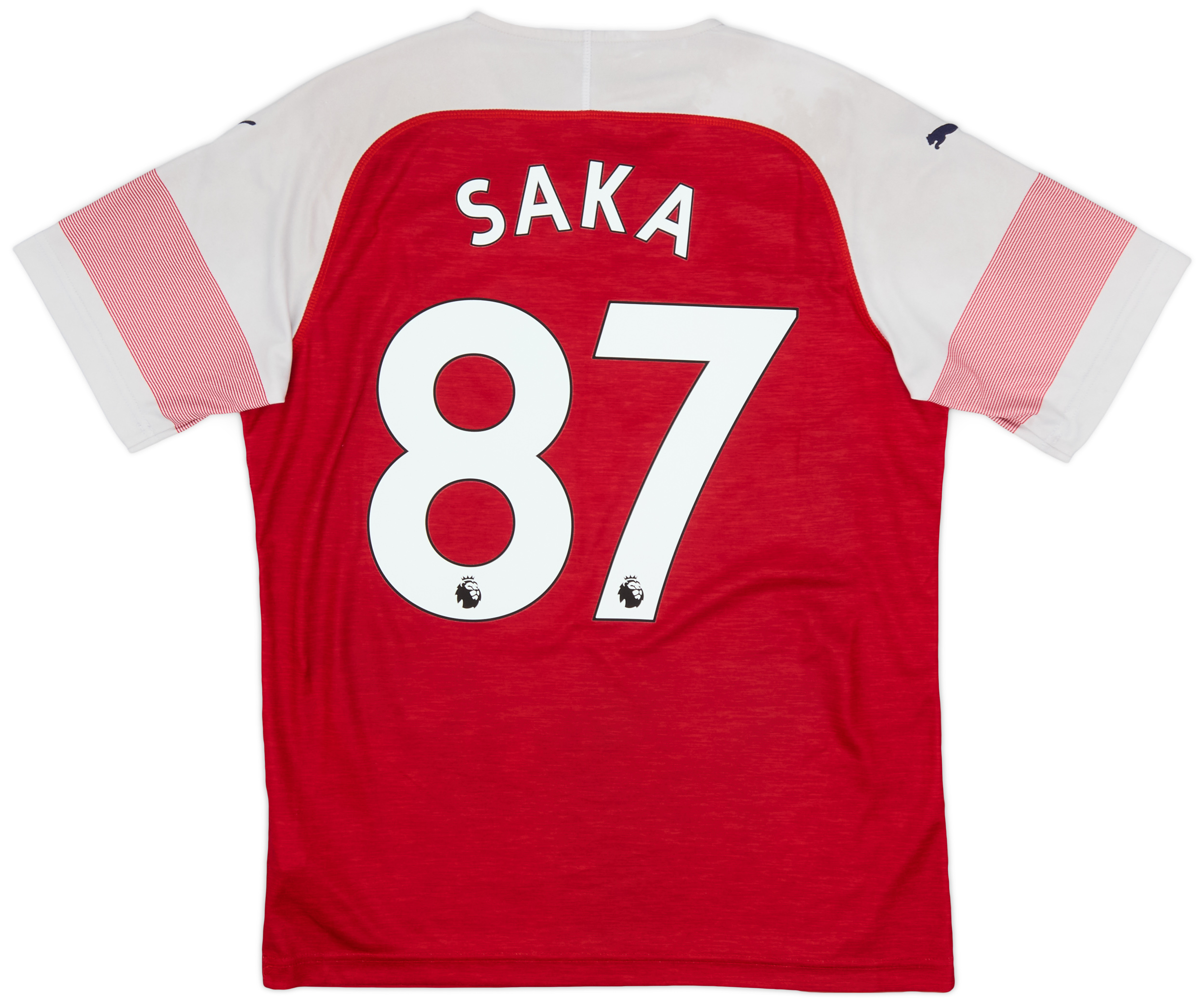 2018-19 Arsenal Home Shirt Saka #87 - 6/10 - (M)
