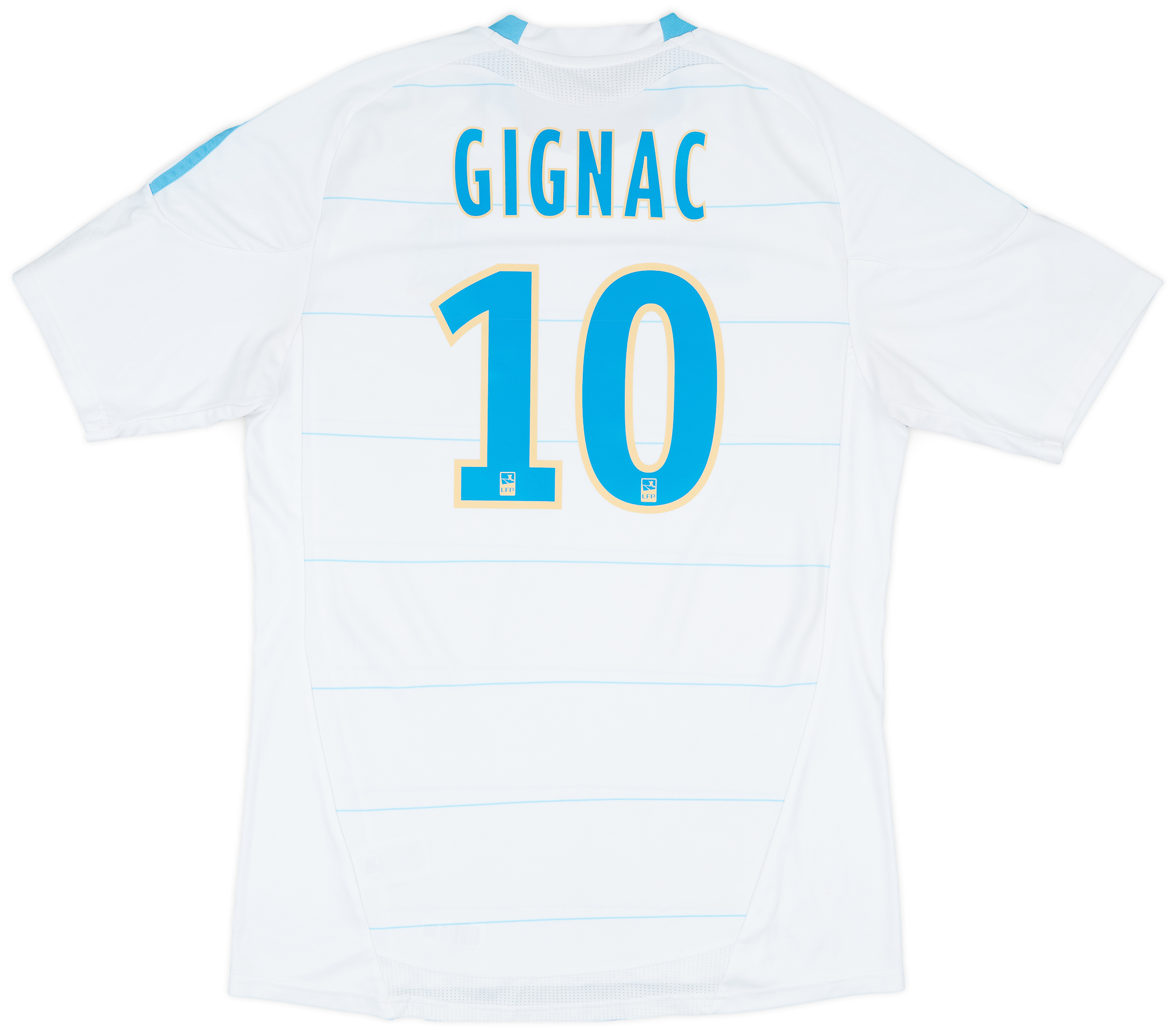 2010-11 Olympique Marseille Home Shirt Gignac #10 - 8/10 - (L)