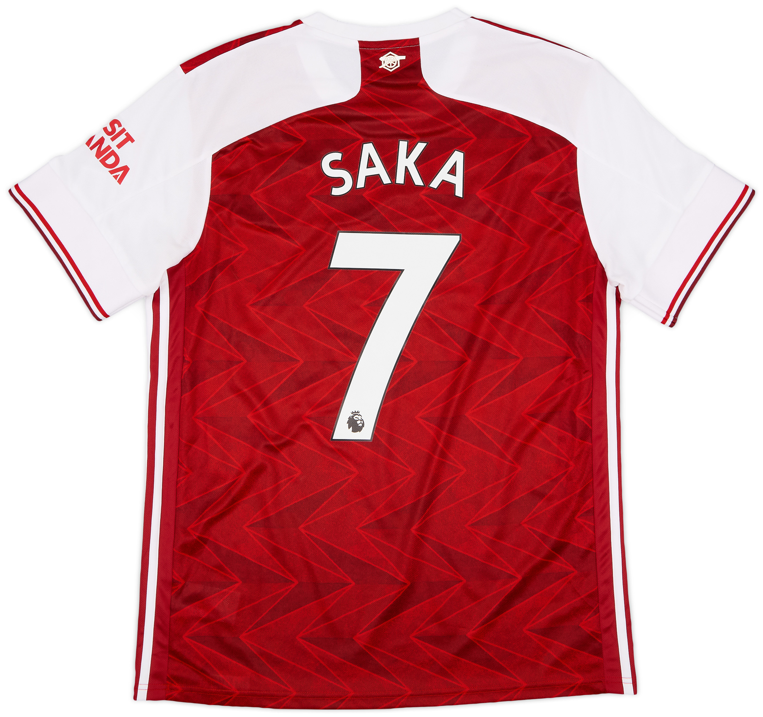 2020-21 Arsenal Home Shirt Saka #7 - 8/10 - (L)