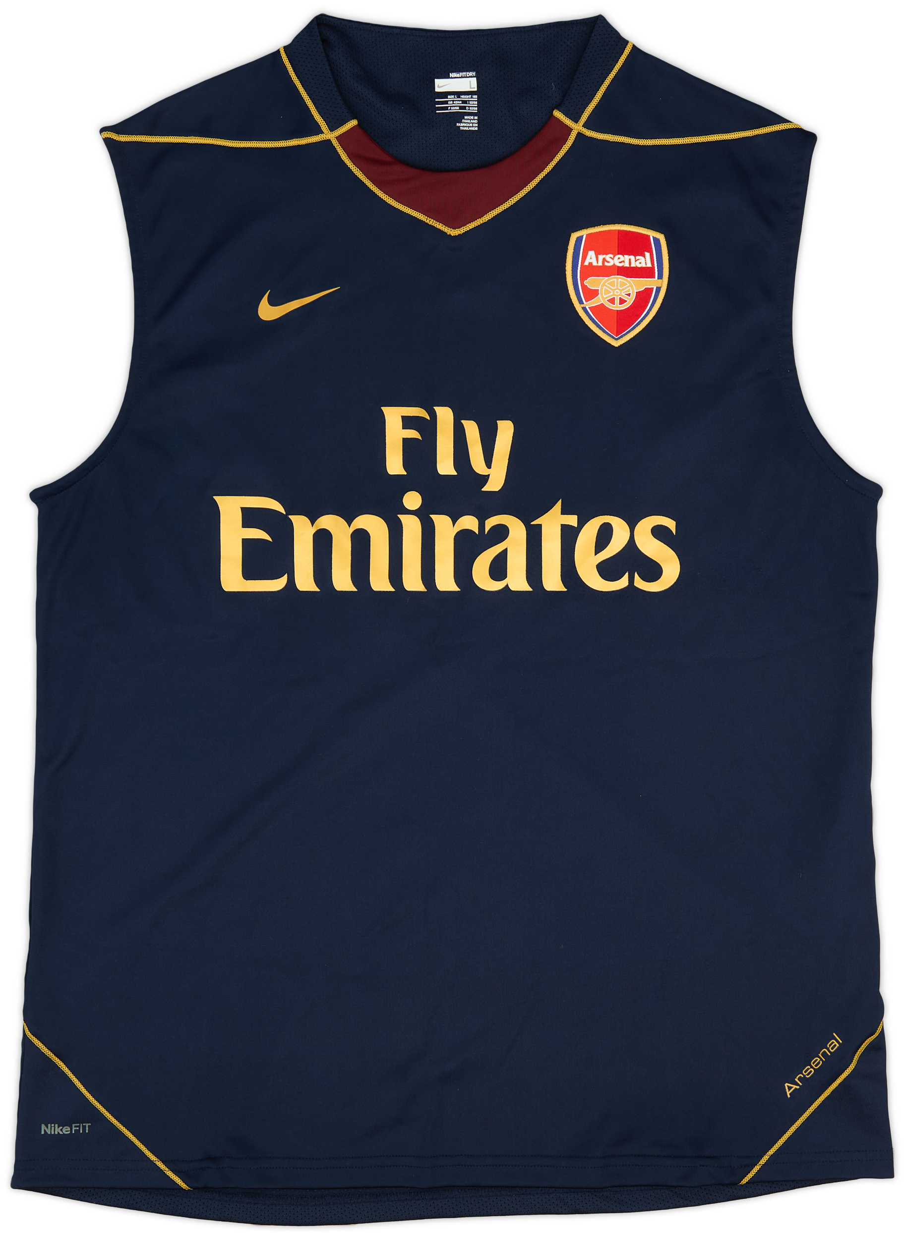 2007-08 Arsenal Nike Training Vest - 8/10 - (L)