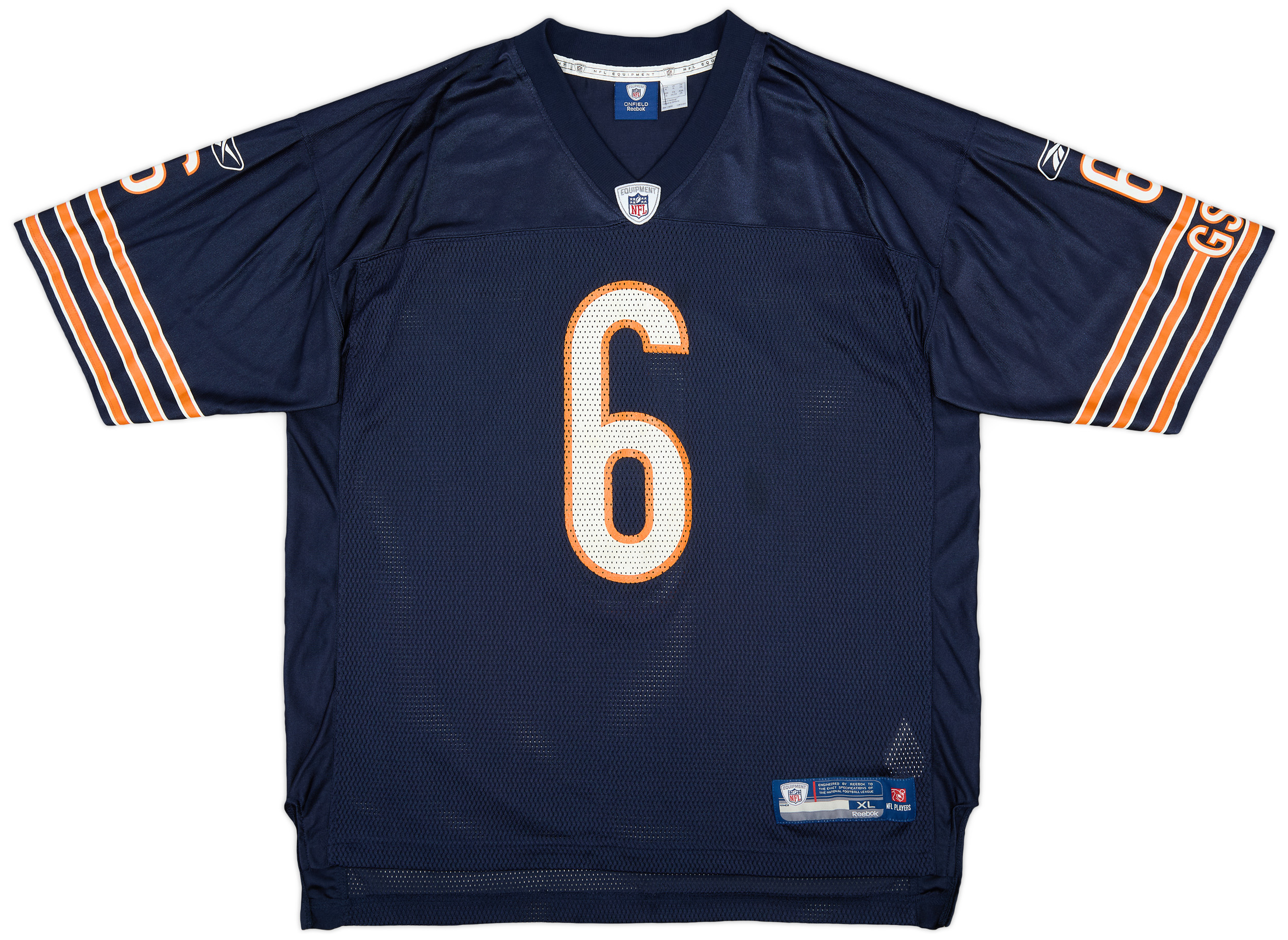 2009 Chicago Bears Cutler #6 Reebok On Field Home Jersey (Very Good) XL