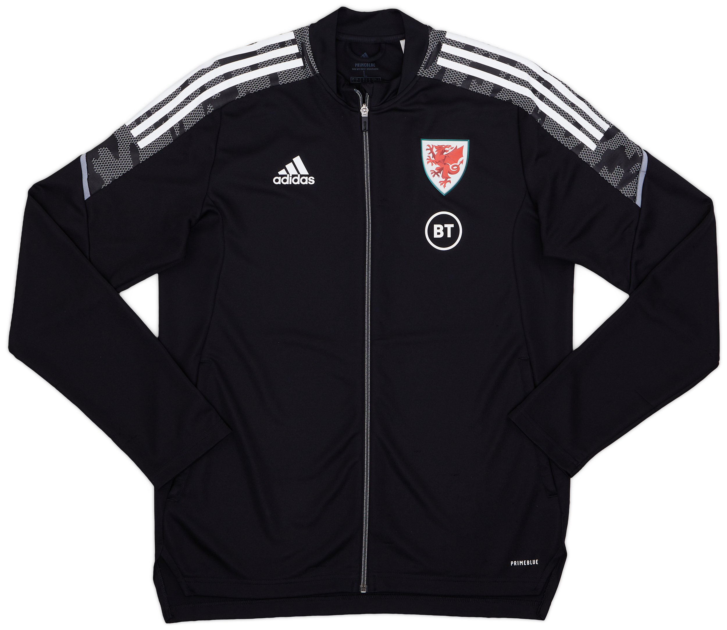 2021-22 Wales adidas Training Jacket - 9/10