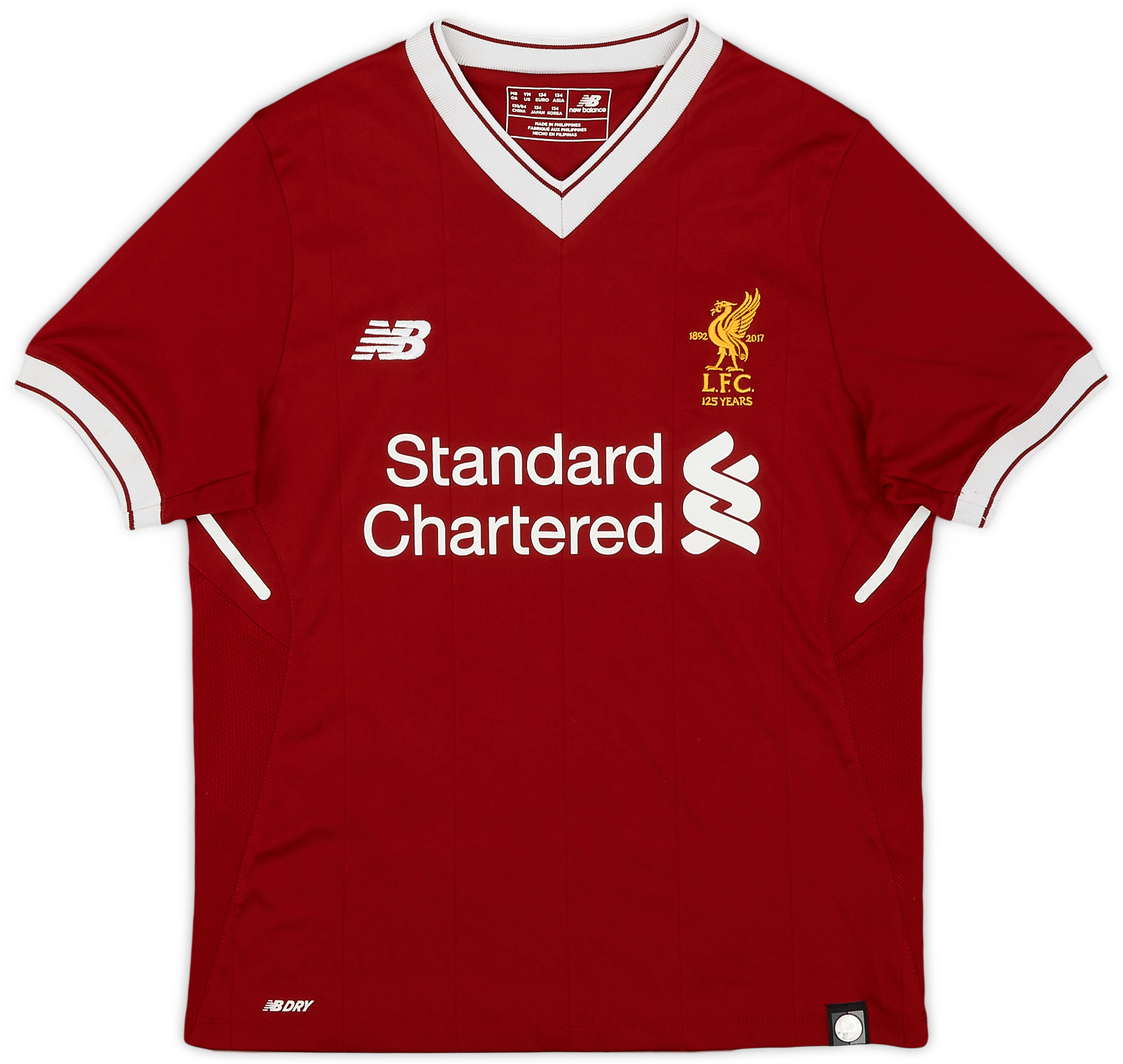 2017-18 Liverpool 125 Years Home Shirt - 9/10 - (M.Boys)