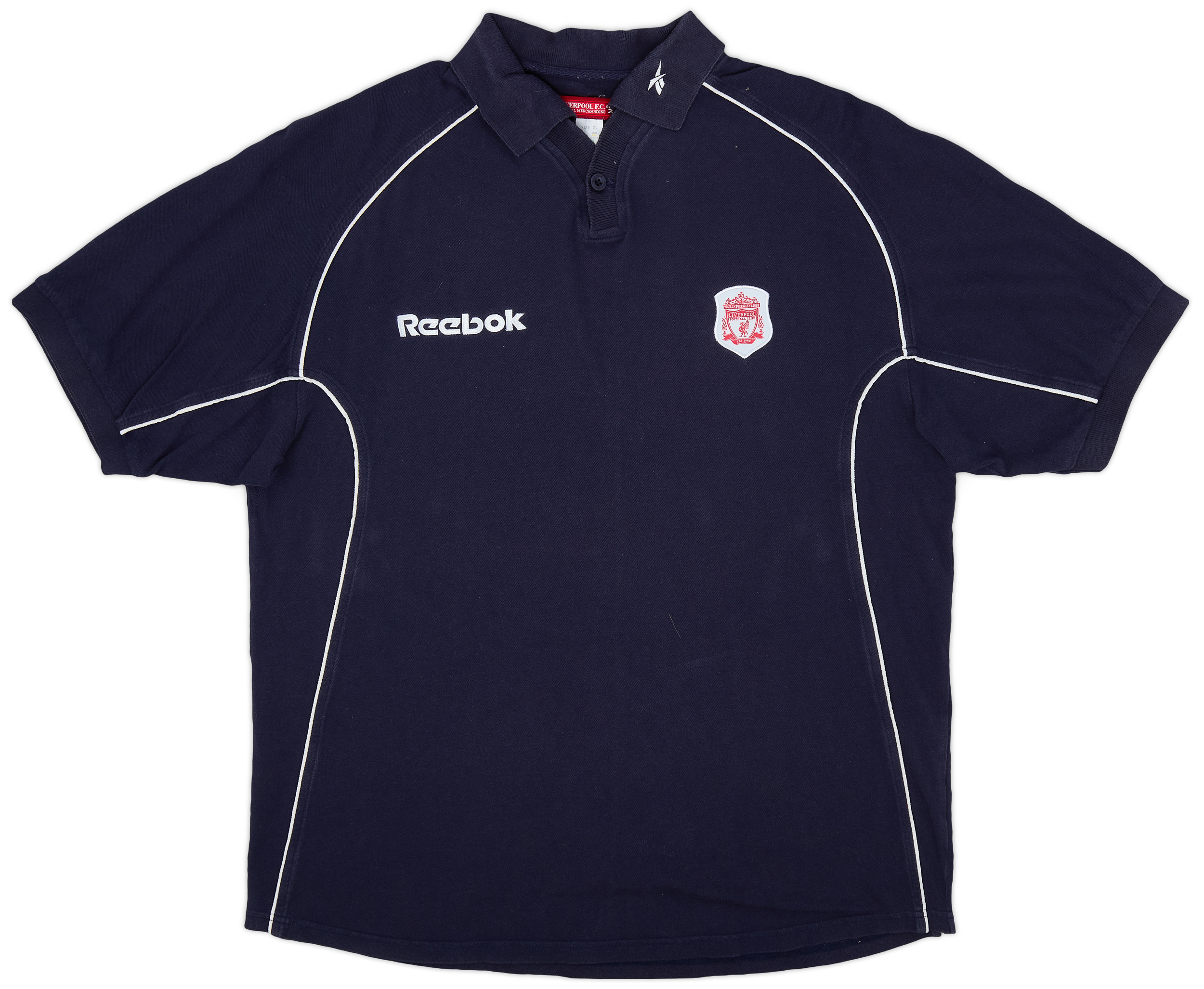 2000-01 Liverpool Reebok Cotton Polo Shirt - 8/10 - (XL)