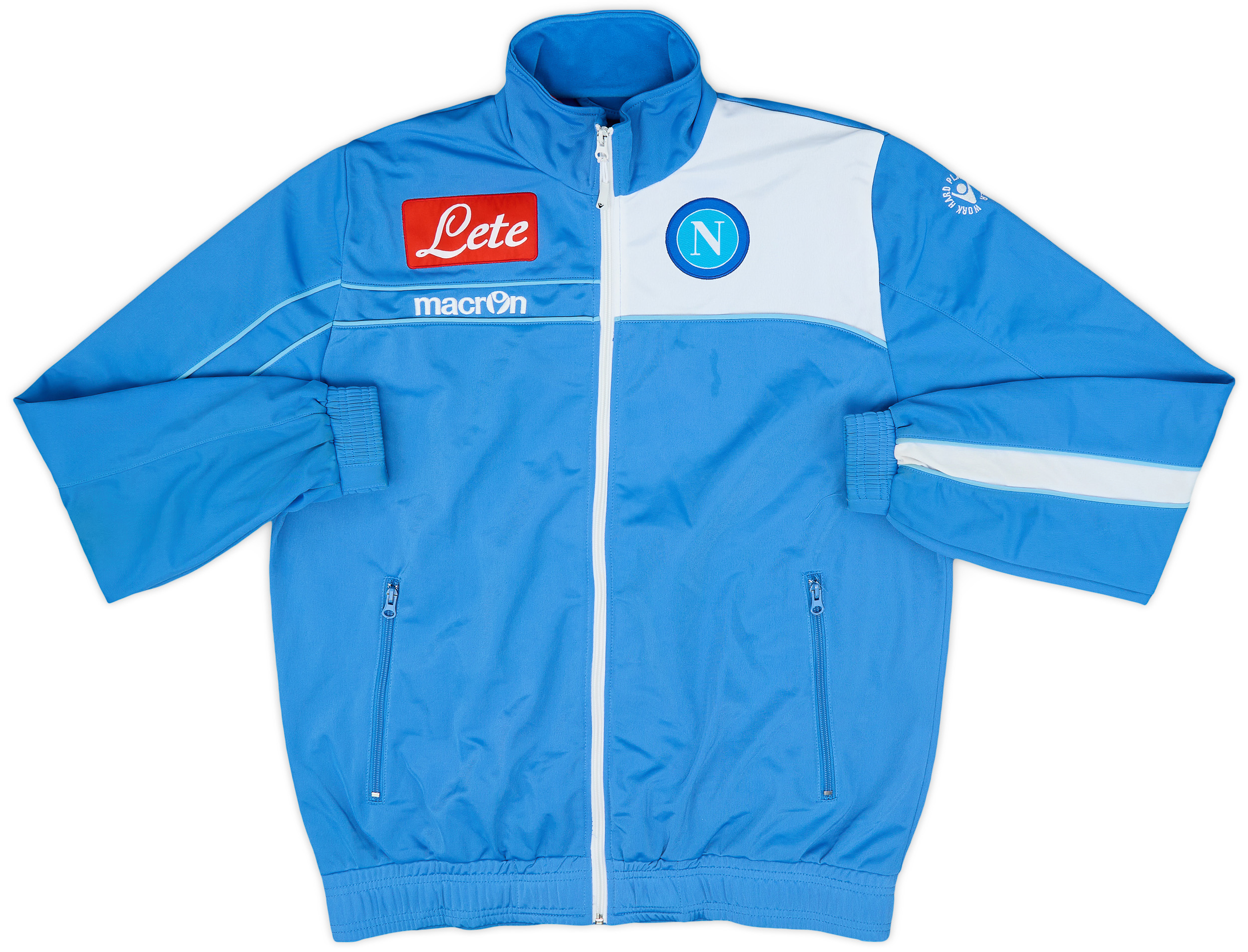 2011-12 Napoli Macron Track Jacket - 9/10 - (XL)