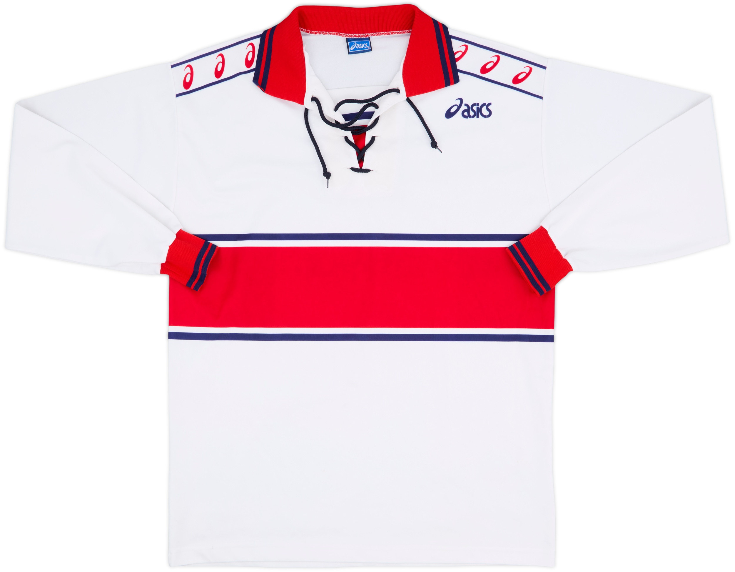 1990s Asics Template L/S Shirt - 8/10 - (L)