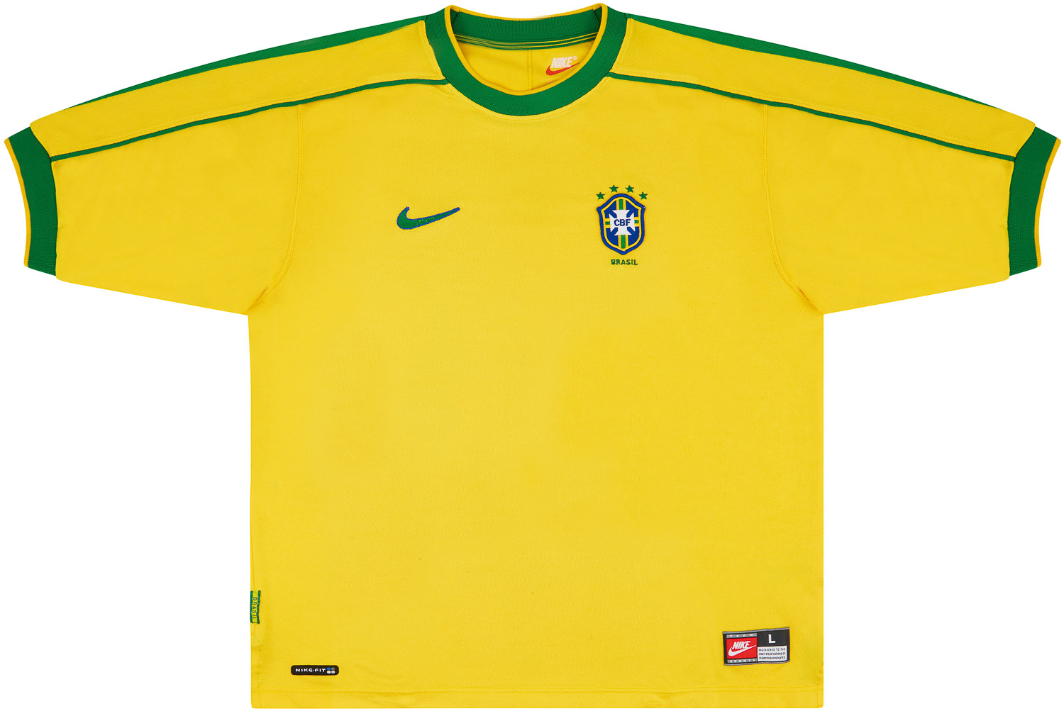 1998-00 Brazil Home Shirt (Very Good - 6/10)