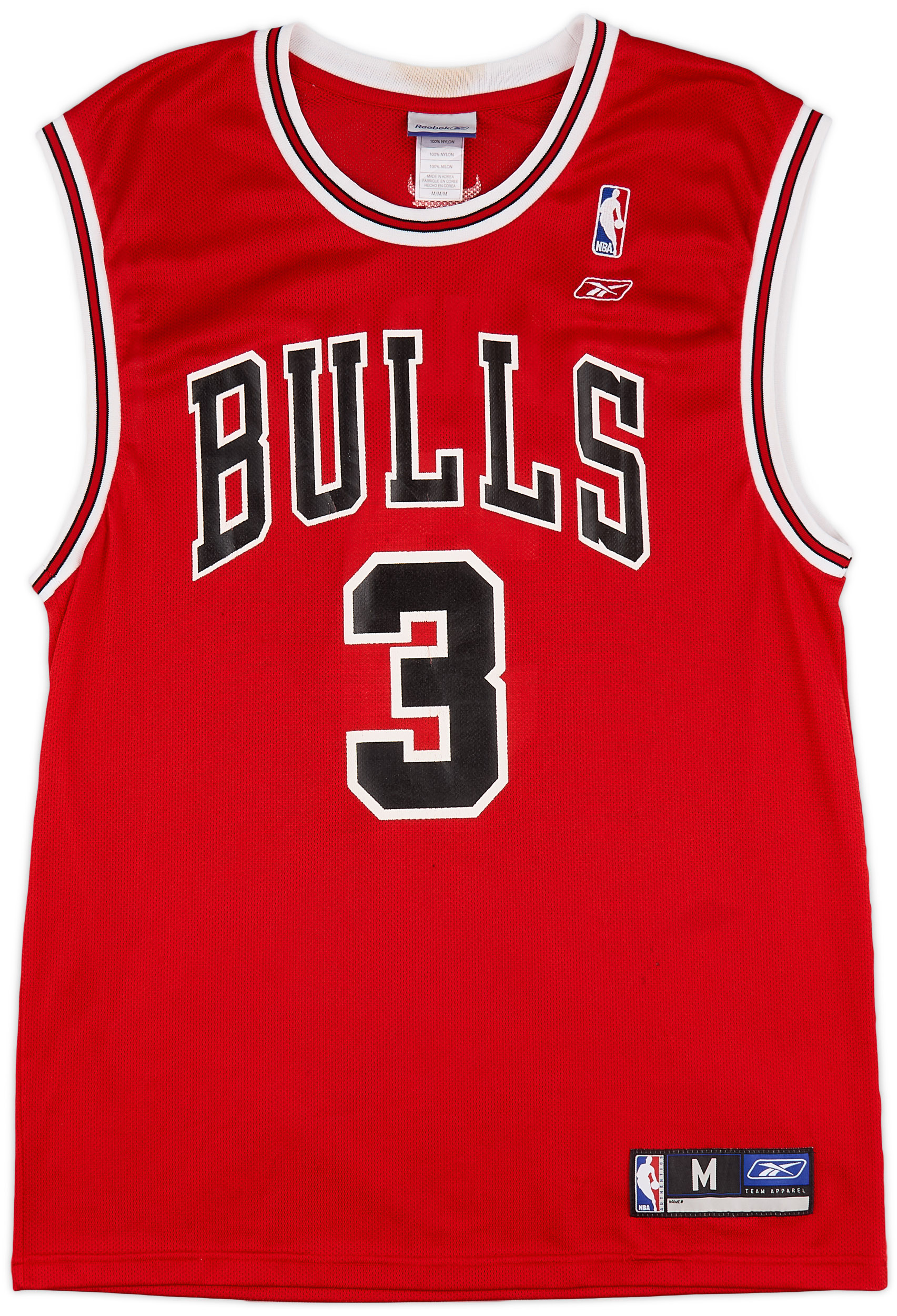 2002-06 Chicago Bulls Chandler #3 Reebok Away Jersey (Excellent) M