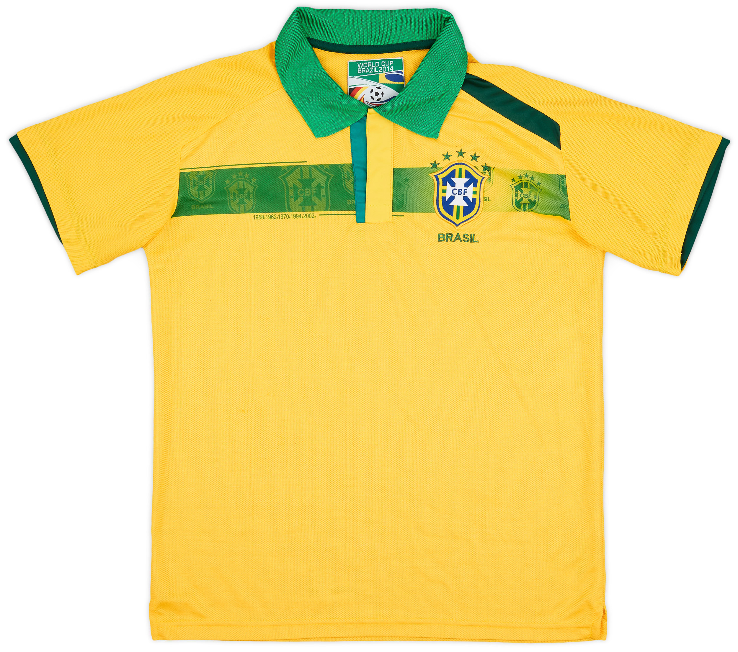 2014 Brazil Fan Polo Shirt - 8/10 - (L)